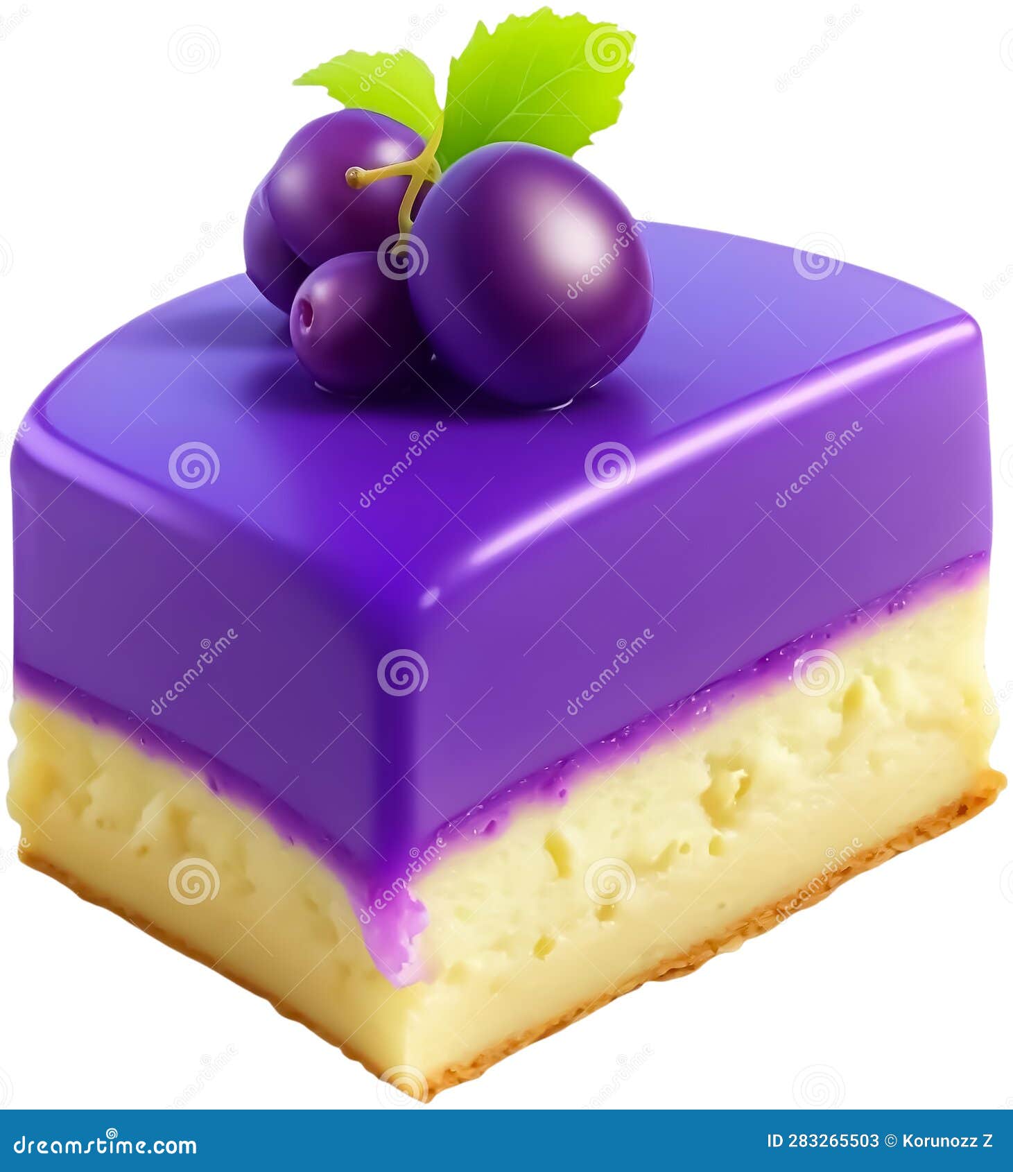 A grape custard cake stock image. Illustration of snack - 283265503