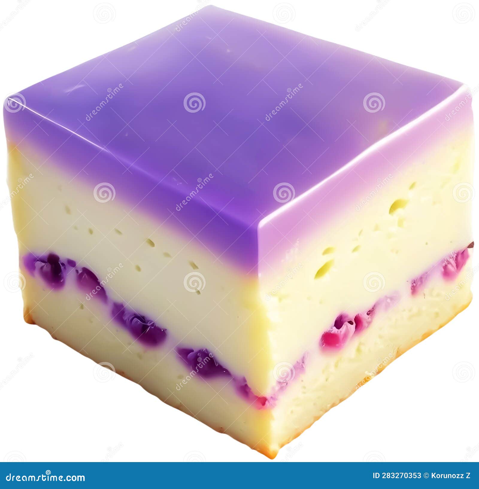 A grape custard cake stock image. Illustration of closeup - 283270353