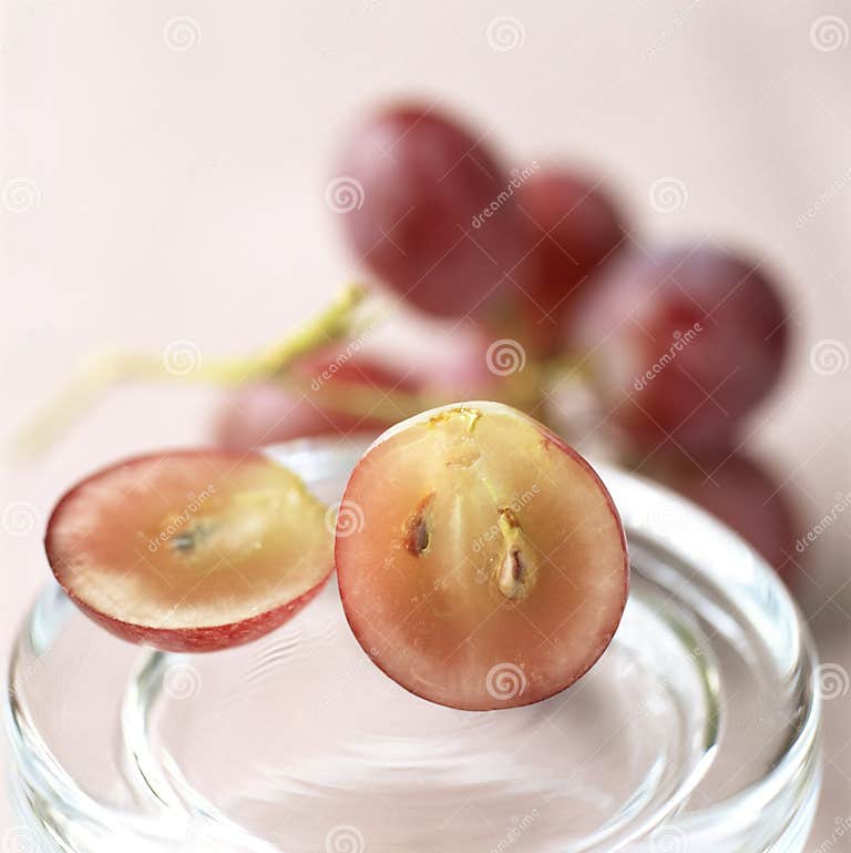 Grape cut in half stock image. Image of bunch, hachis - 23702239