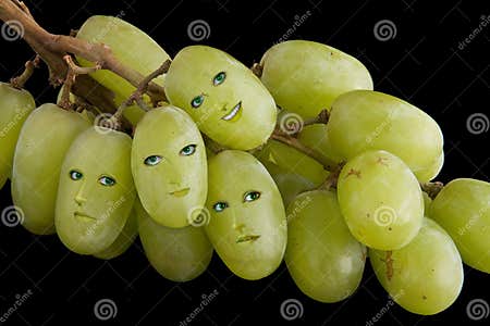 Grape faces stock photo. Image of eyes, isolated, fruit - 14422412