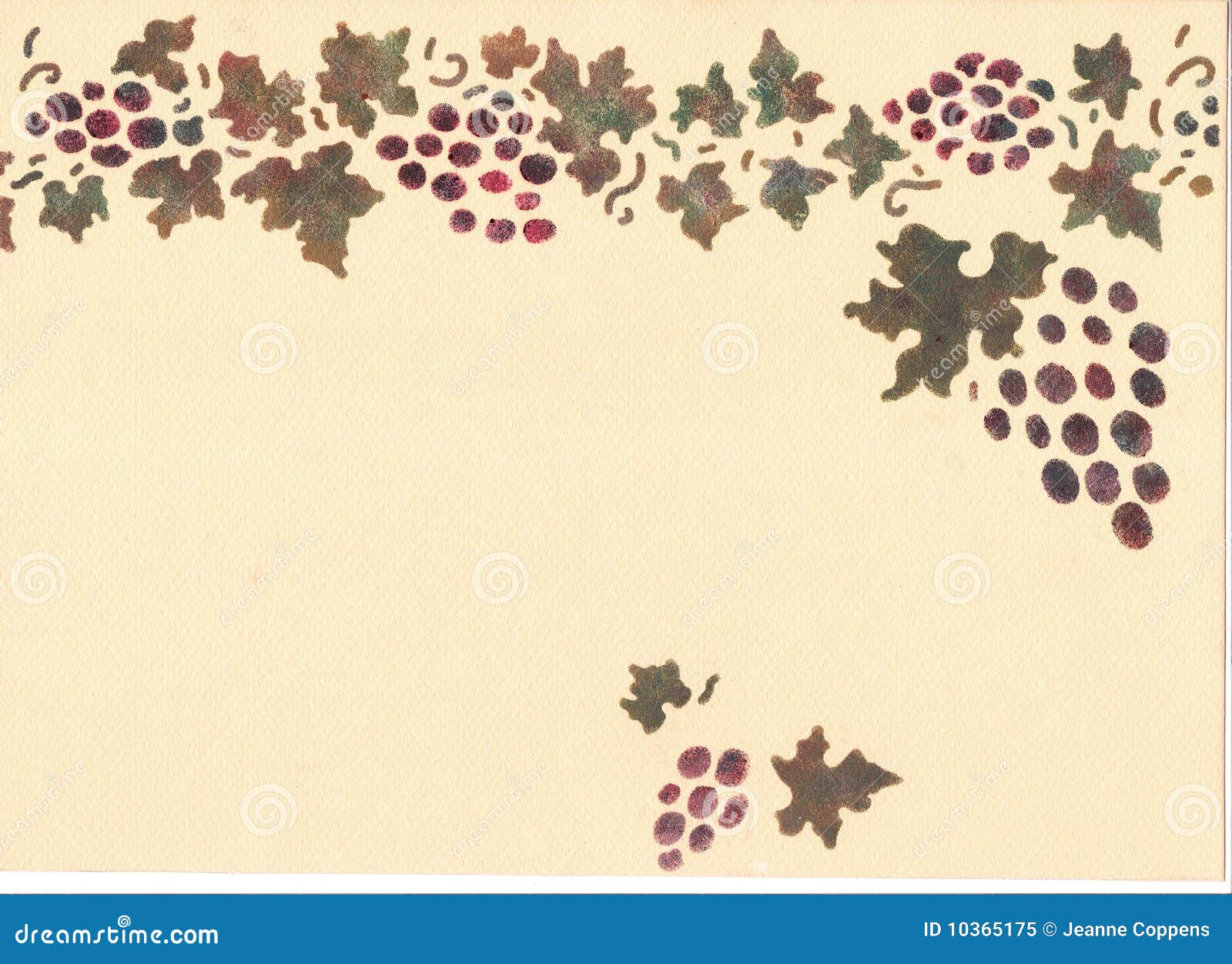 Grape frame. stock illustration. Illustration of page - 10365175