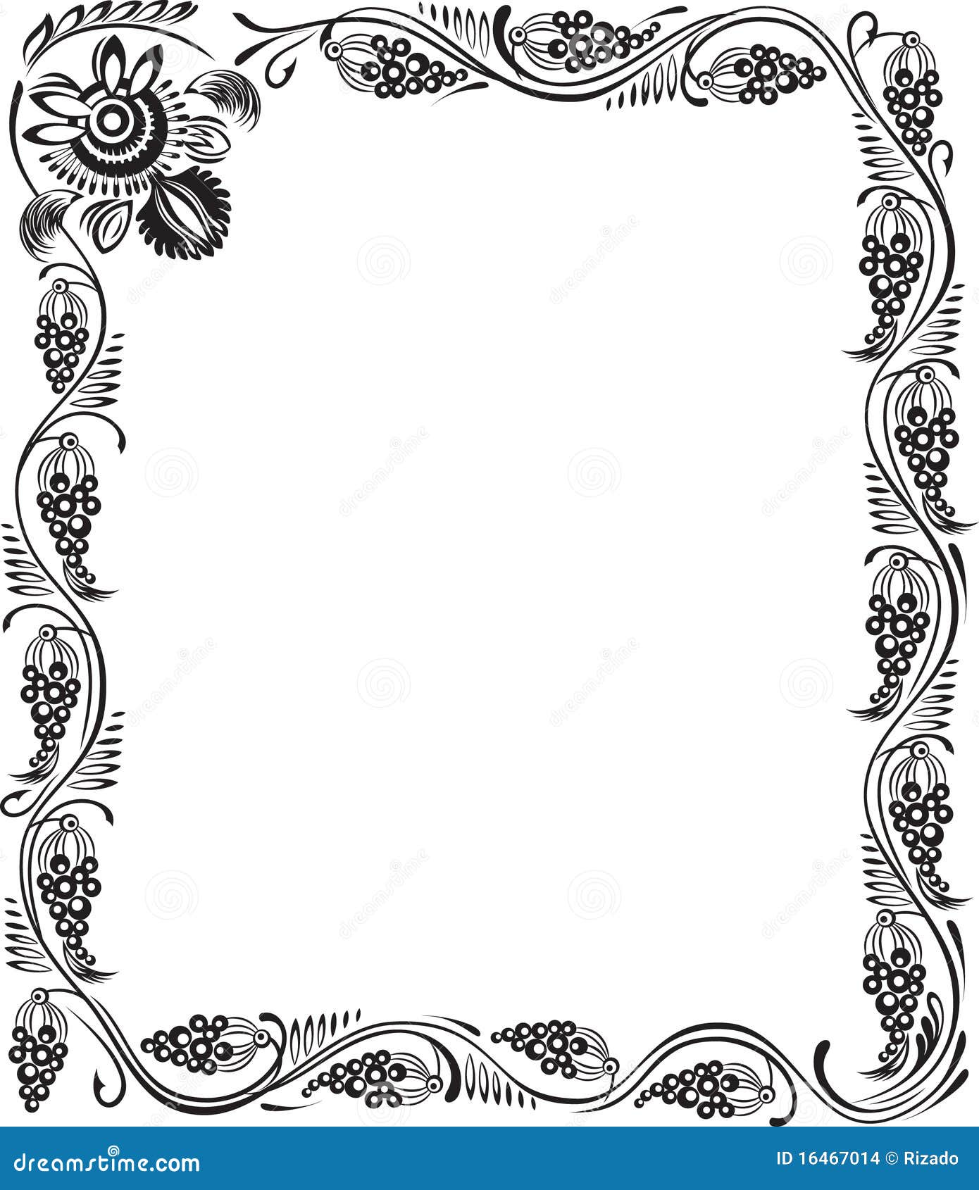 Grape frame stock vector. Illustration of corner, silhouette - 16467014