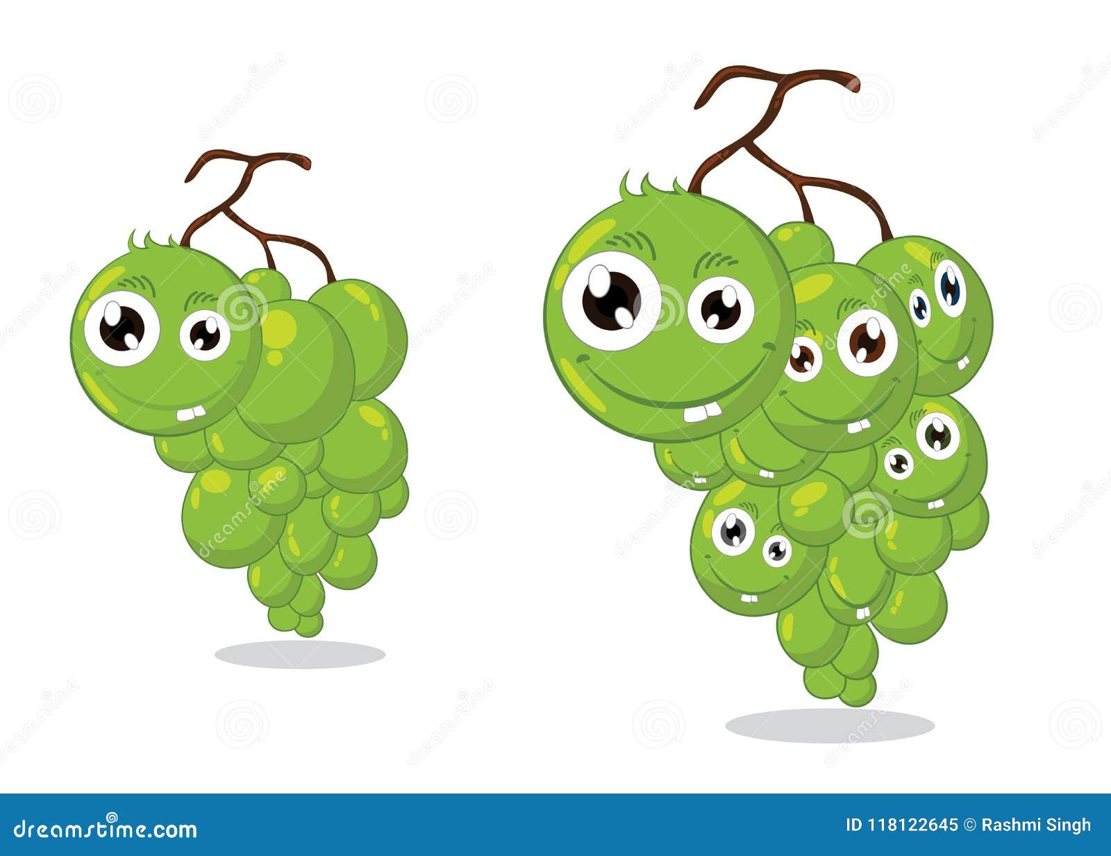 Grape Fruit Cartoon Mascot Character Dressed As A Super Hero Vector ...