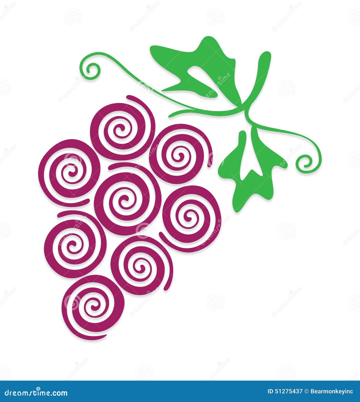 Grape Fruit Graphic stock vector. Illustration of graphical - 51275437