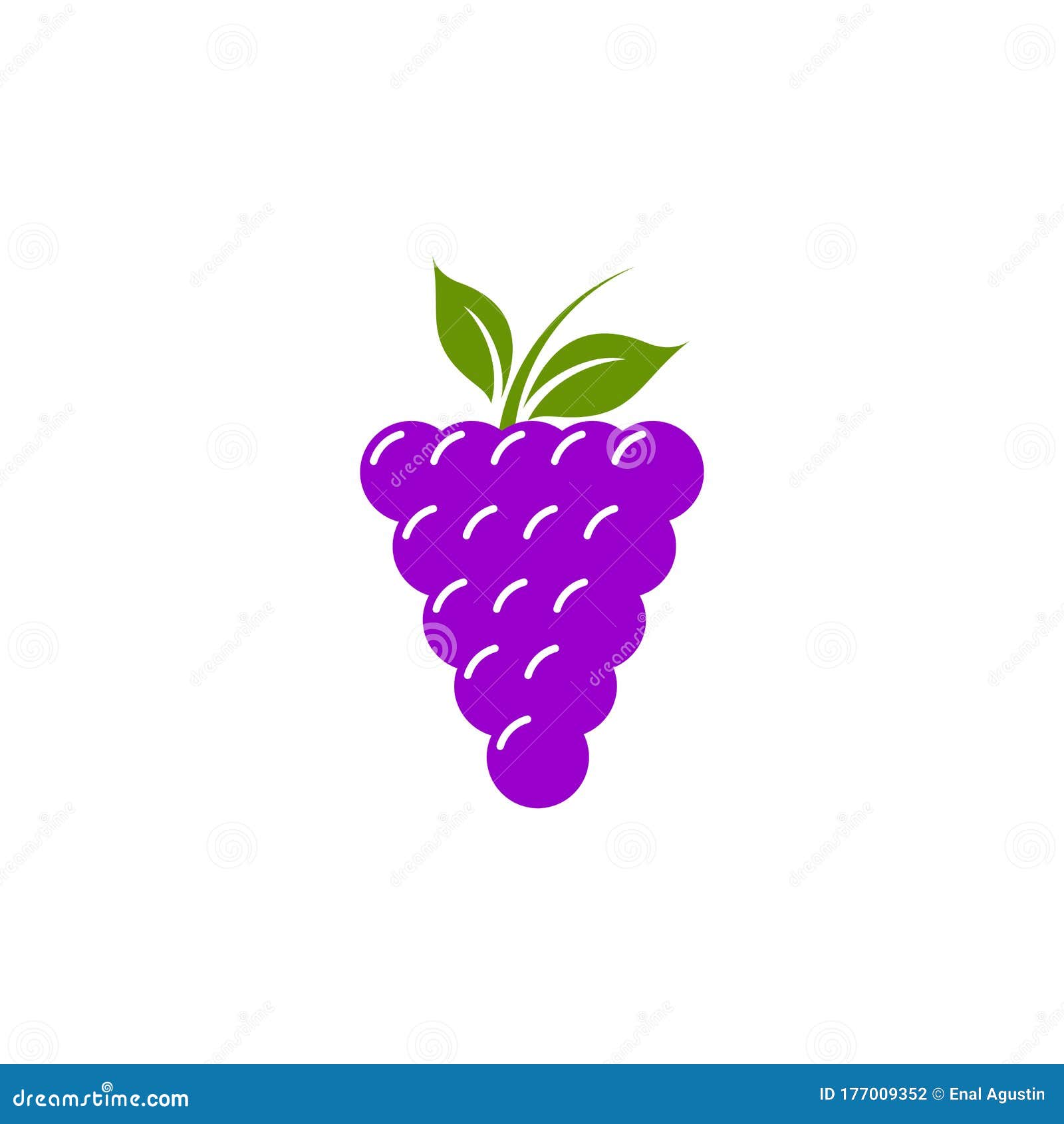 Grape Fruit Icon Logo Design Vector Stock Vector - Illustration of sign ...