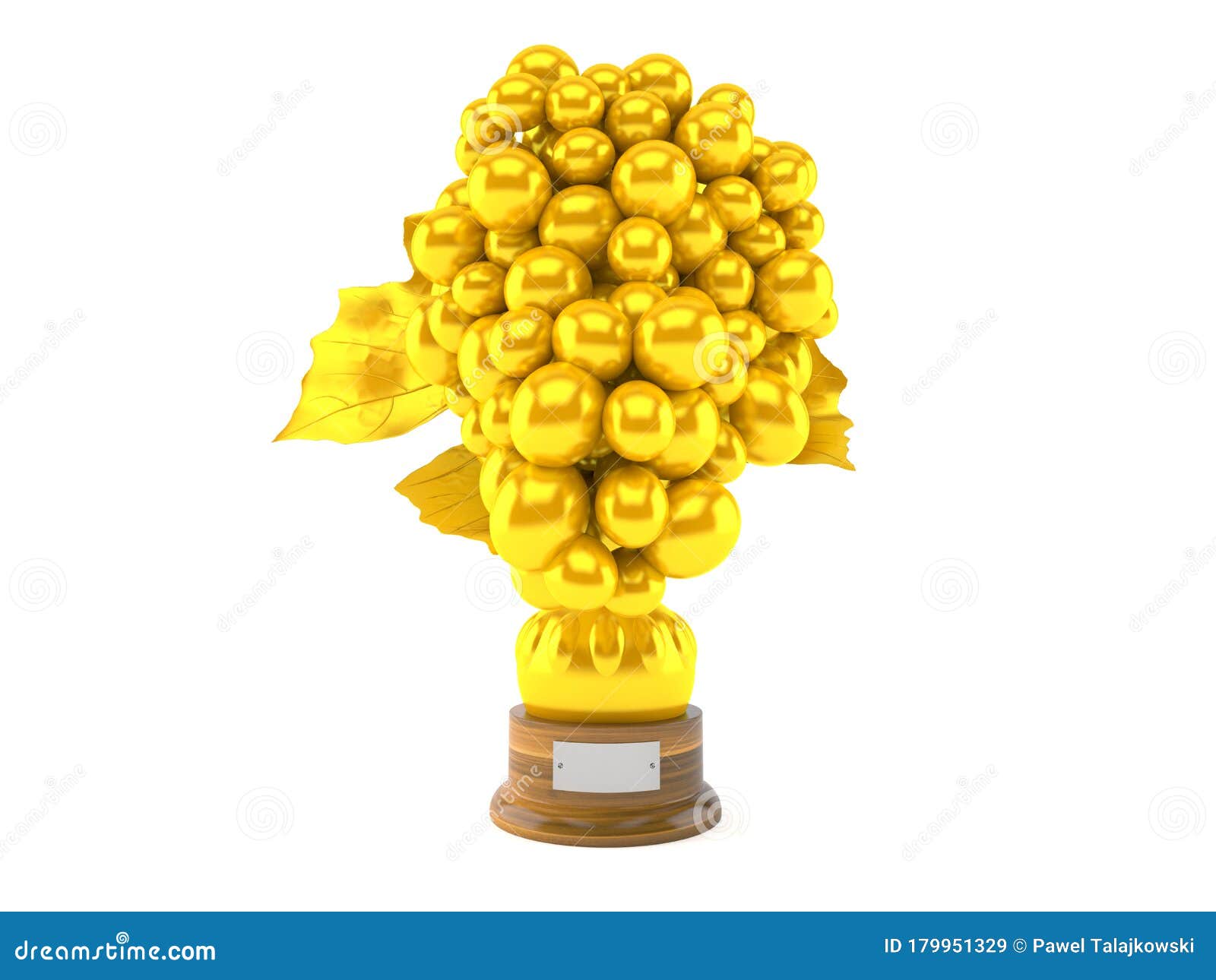 Grape golden trophy stock illustration. Illustration of award - 179951329