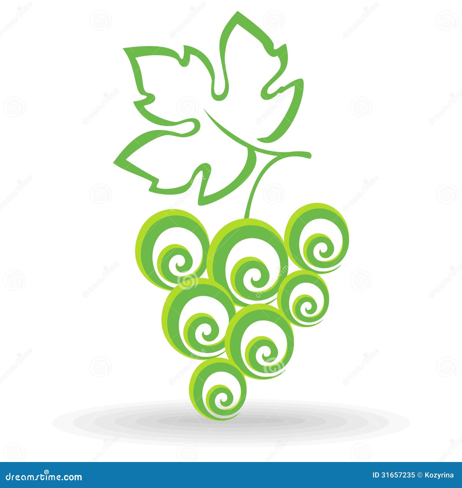 Red Grape Icon Set. Fruits Group Vector Illustration. Different Grape ...