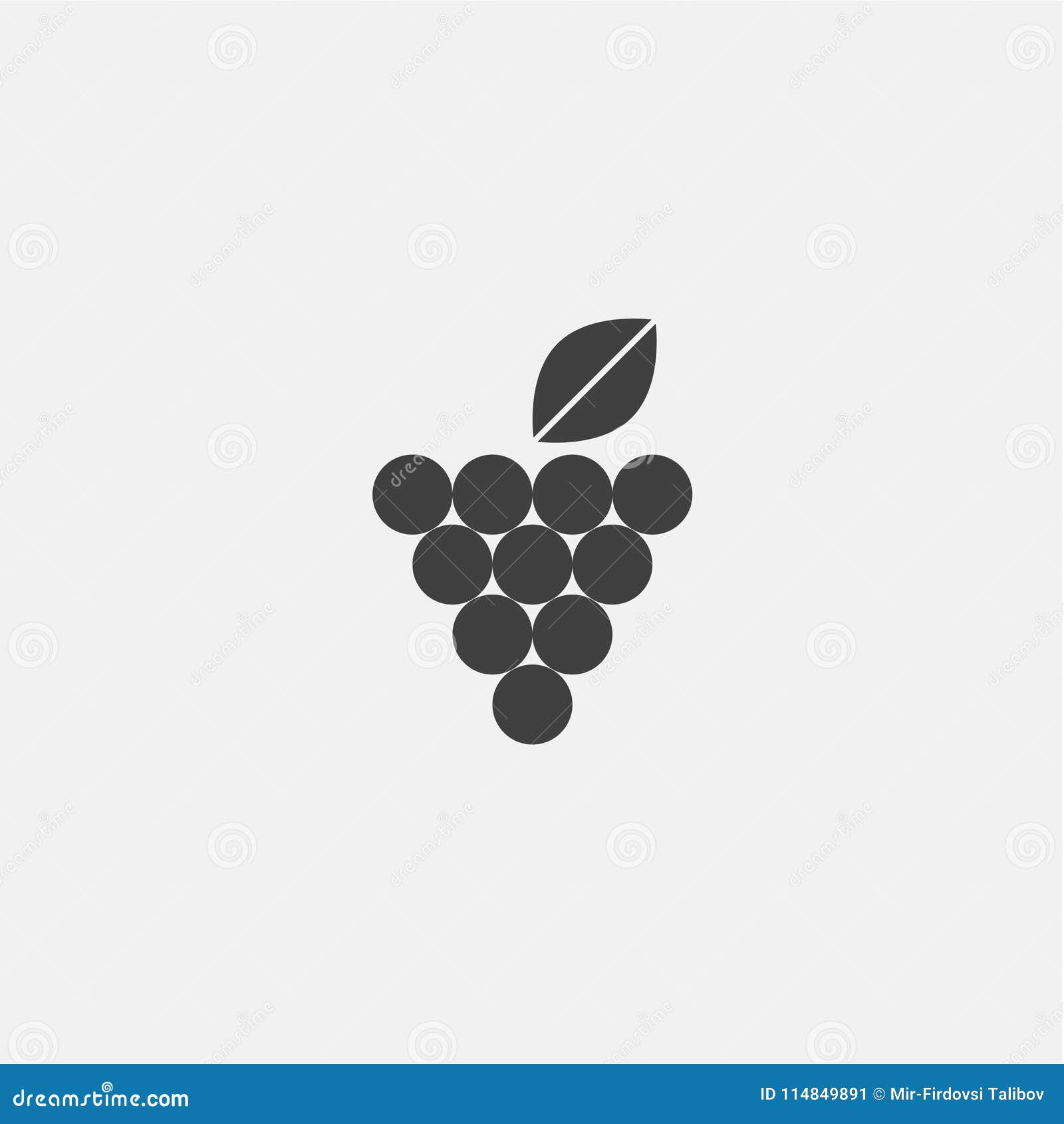 Grape icon vector stock illustration. Illustration of vine - 114849891