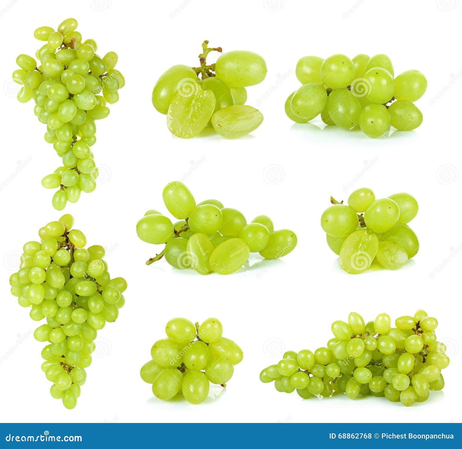 Grape Isolated on a White Background Stock Photo - Image of healthy ...