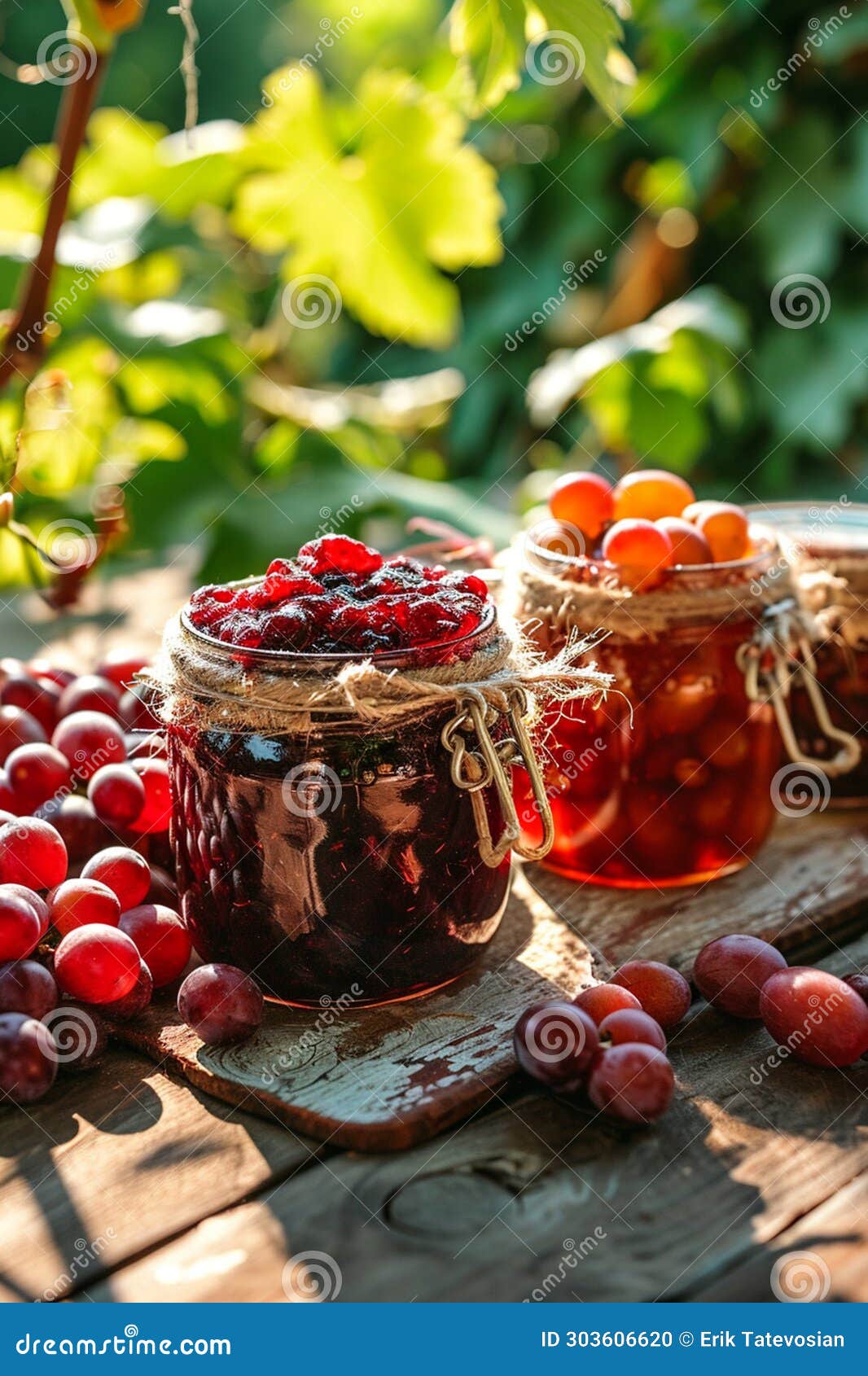 Grape Jam in a Jar. Selective Focus Stock Photo - Image of natural ...