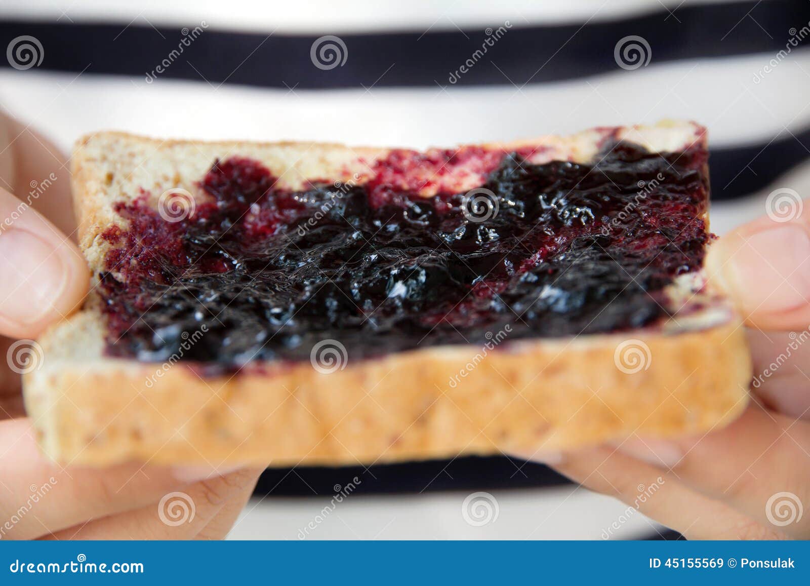 Grape jelly sandwich stock image. Image of jelly, bread - 45155569
