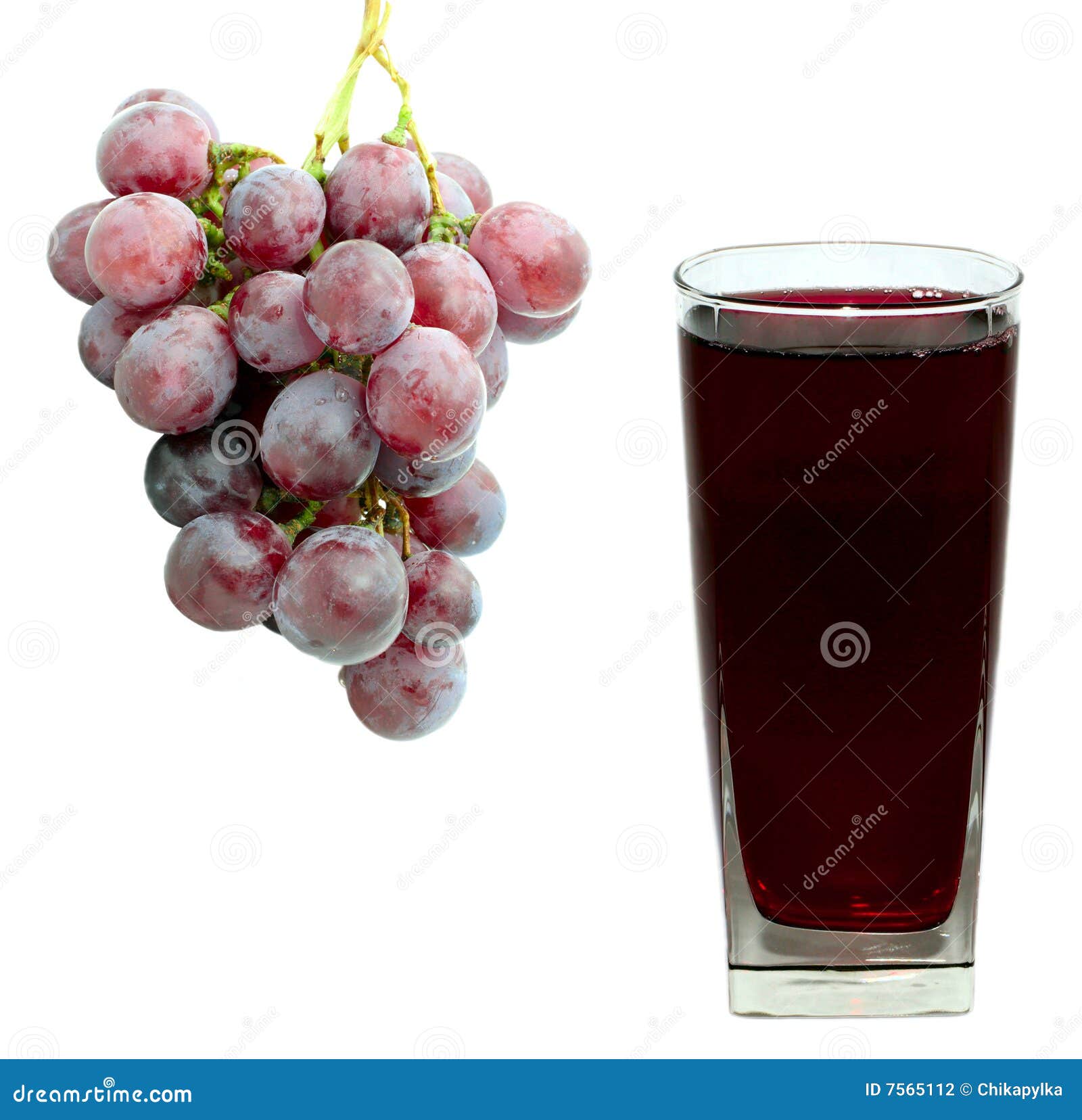 Grape Juice And Grapes, Cup, Vector, Illustration, Isolated On White ...