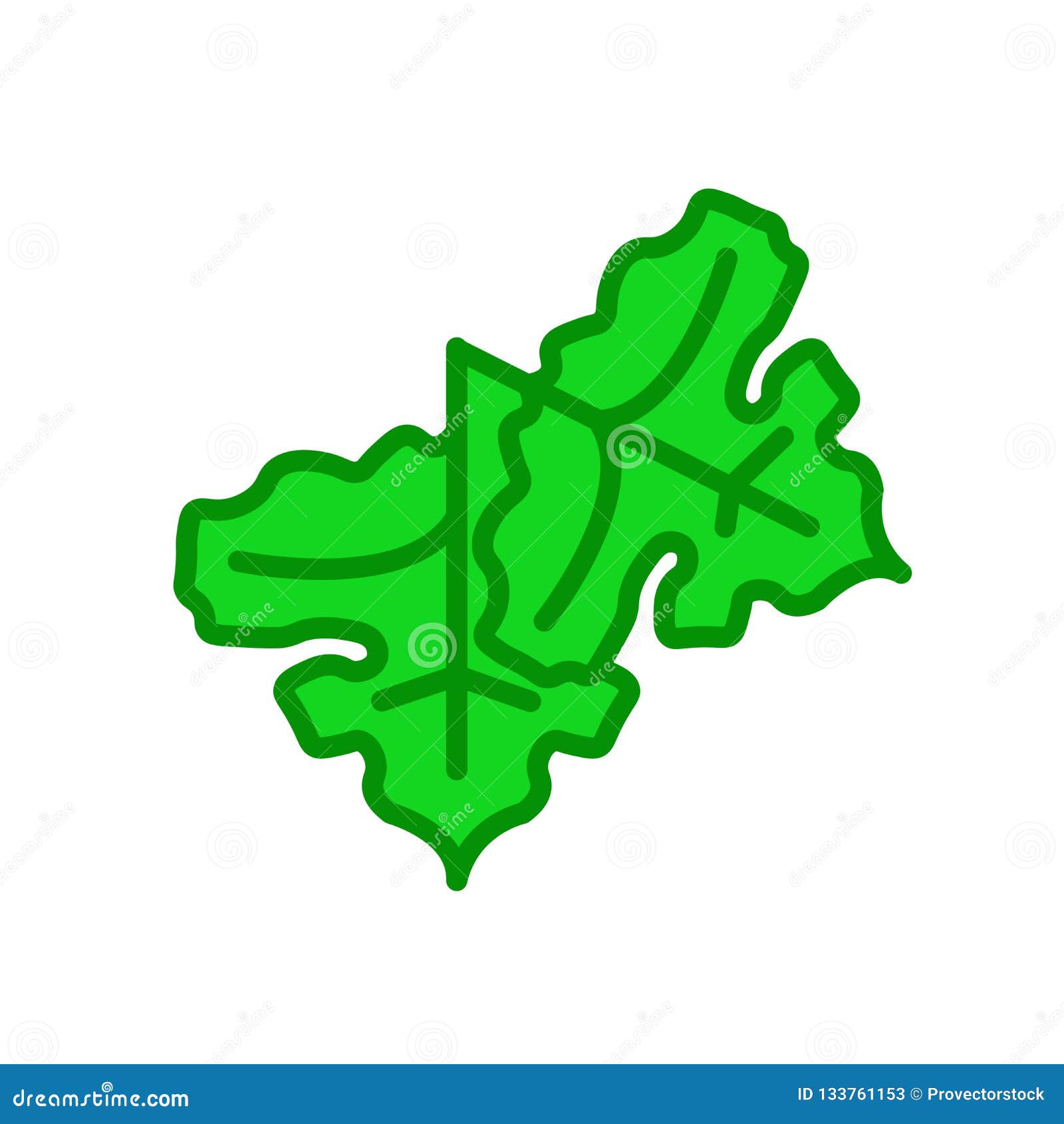 Grape Leaf Icon Vector Sign and Symbol Isolated on White Background ...