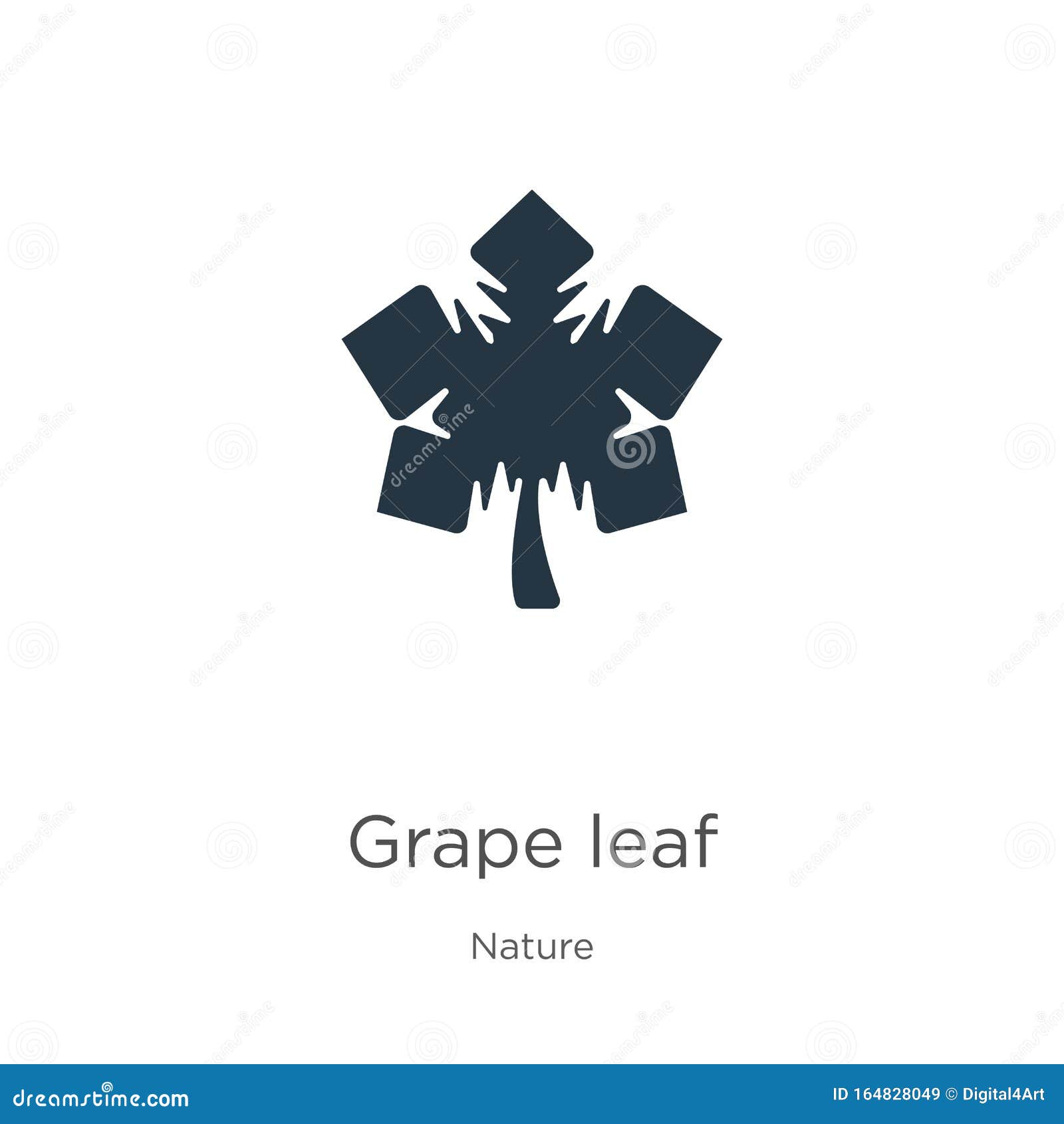 Grape Leaf Icon Vector. Trendy Flat Grape Leaf Icon from Nature ...