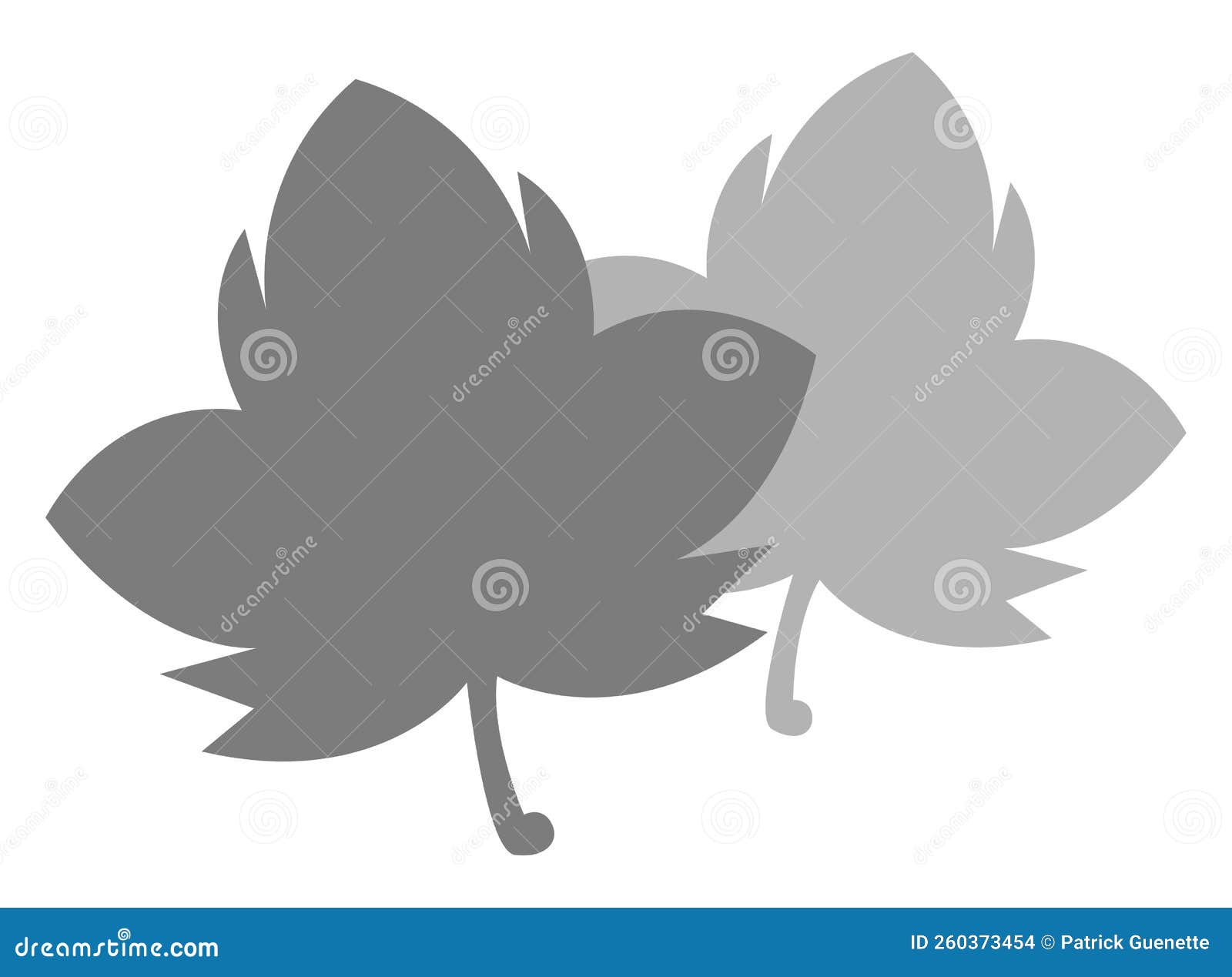 Grape leaves, icon stock vector. Illustration of nature - 260373454