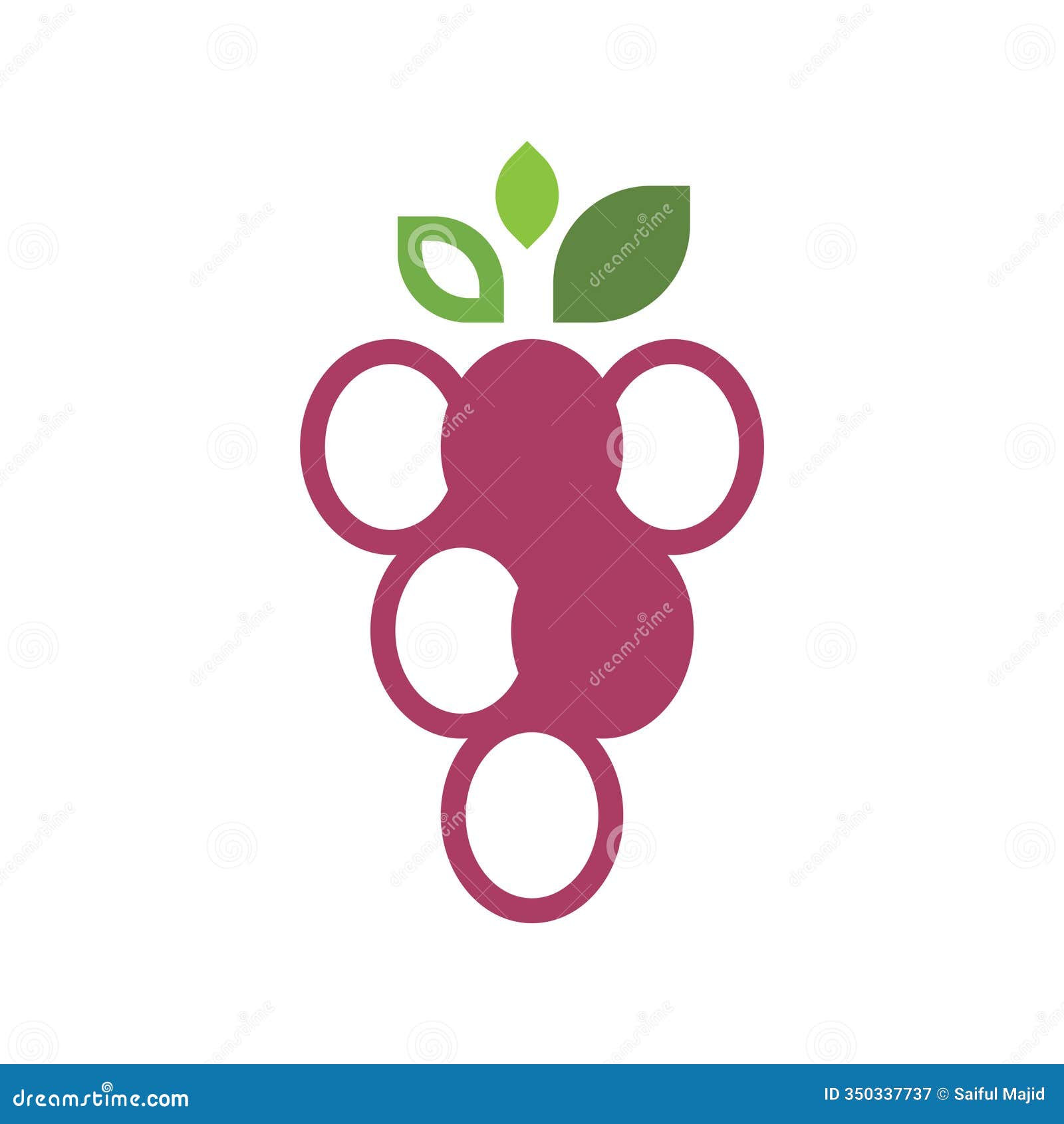 Grape Logo Template Icon stock illustration. Illustration of label ...