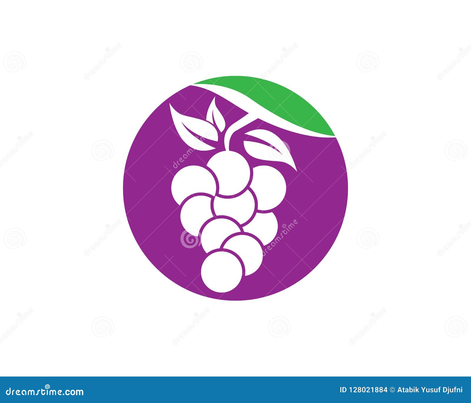 Grape Logo Template Vector Icon Illustration Stock Vector ...