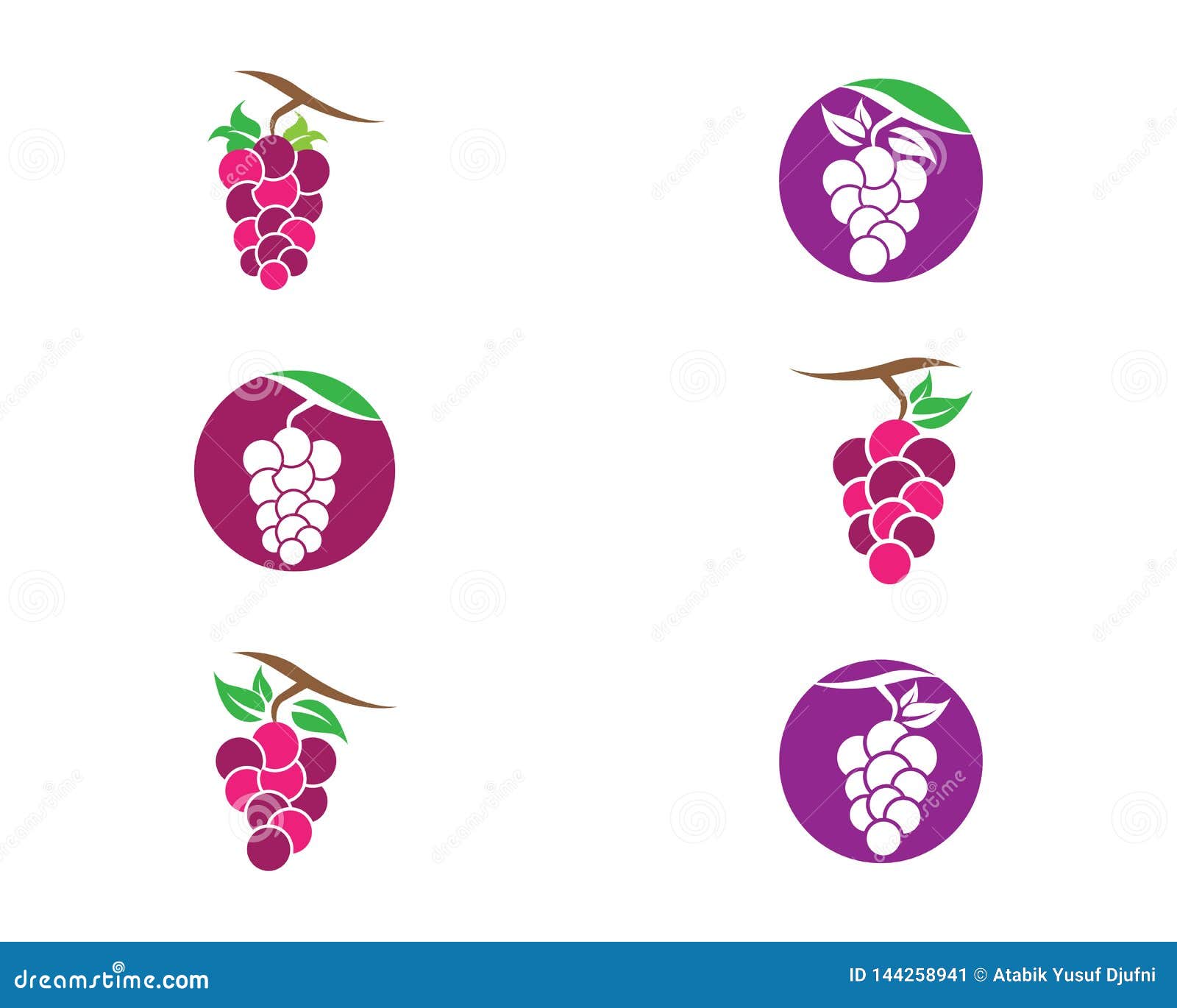 Grape symbol illustration stock vector. Illustration of bunch - 144258941