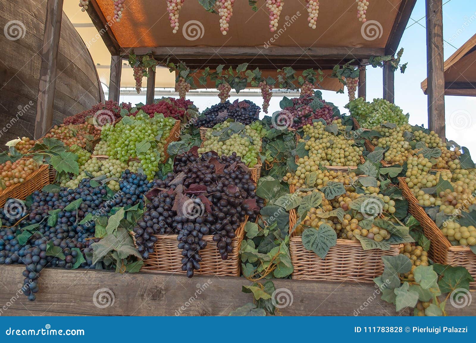 Grape at the market stock photo. Image of grape, grapes - 111783828