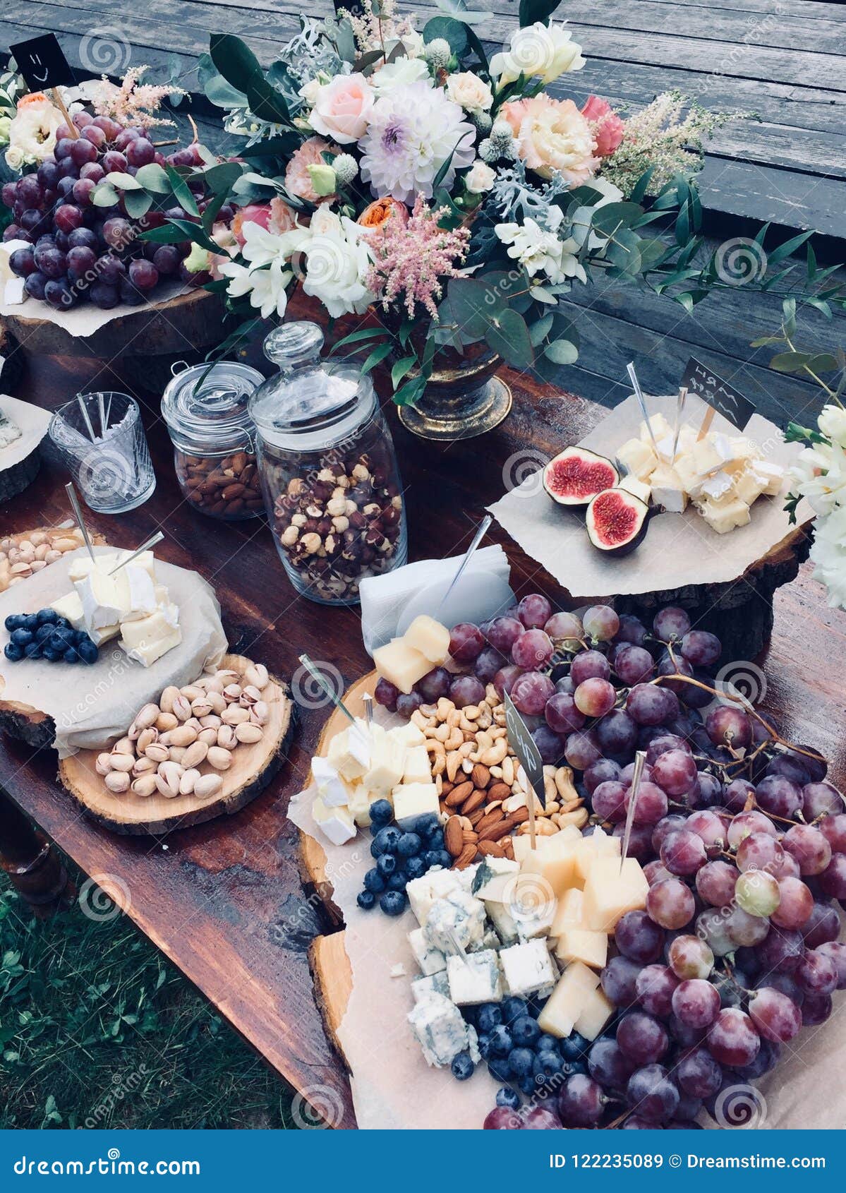 Buffet table stock image. Image of reception, table - 122235089