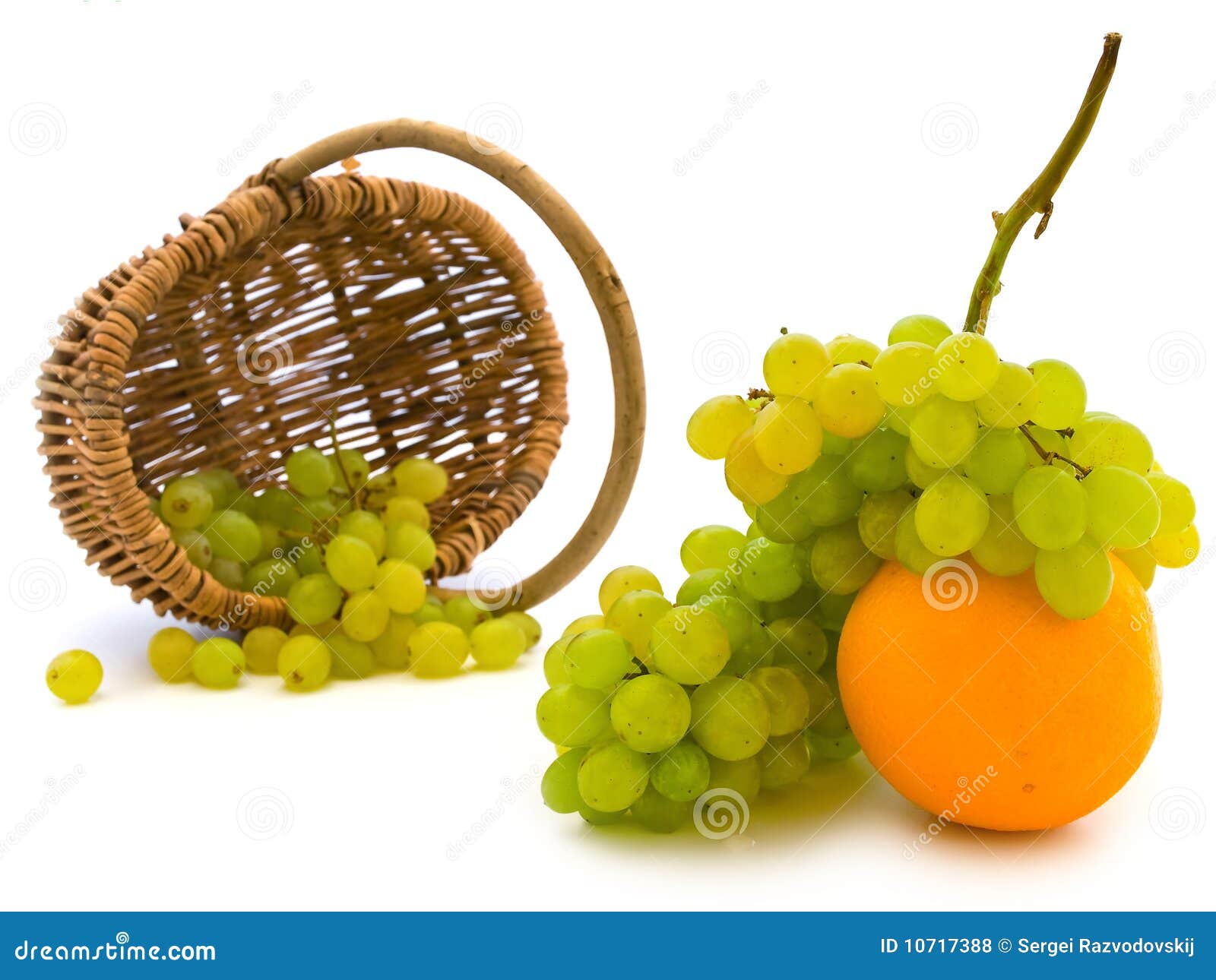 Grape at orange stock photo. Image of abundance, healthy - 10717388