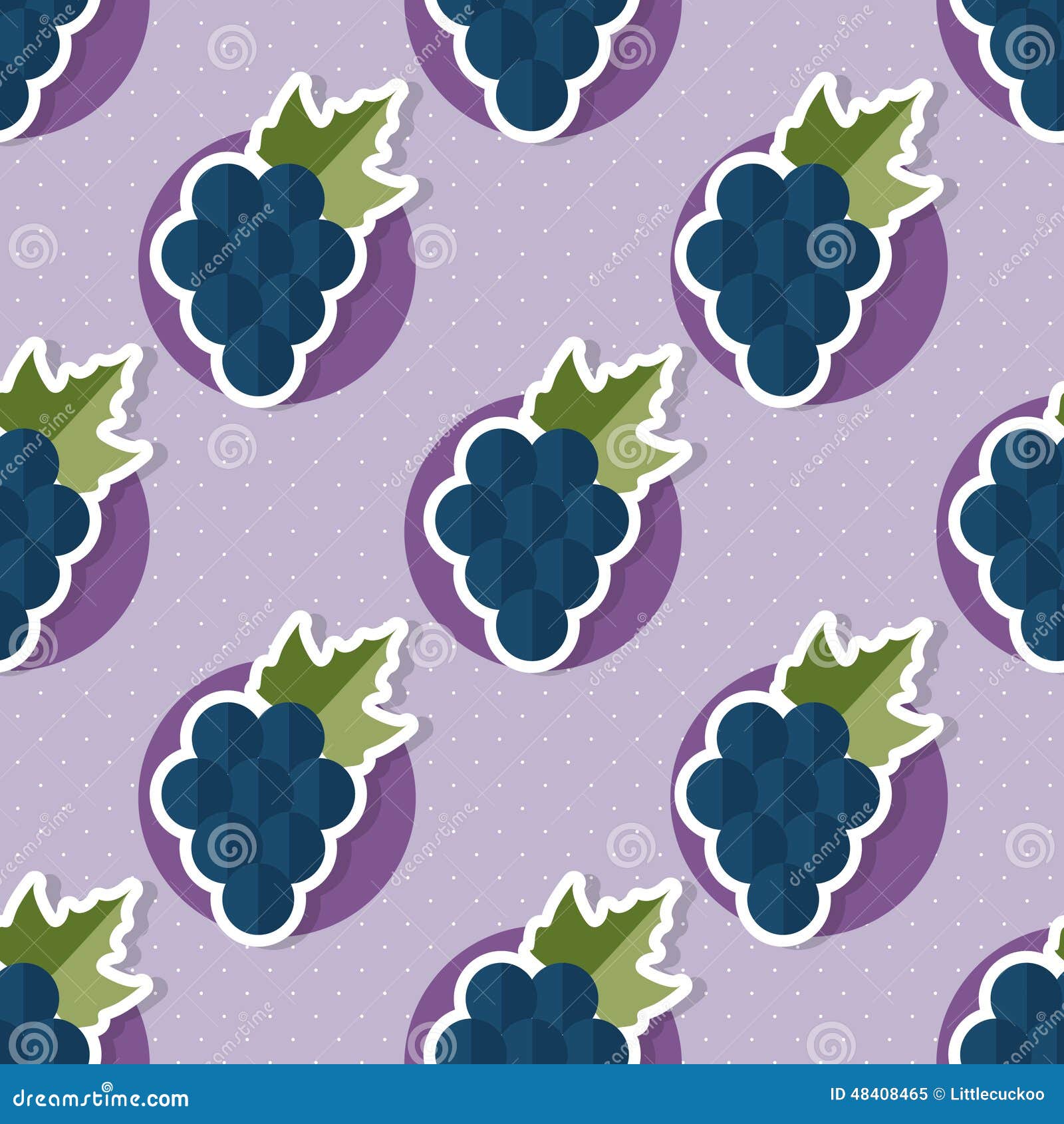Grape Pattern. Seamless Texture with Ripe Grape Stock Vector ...