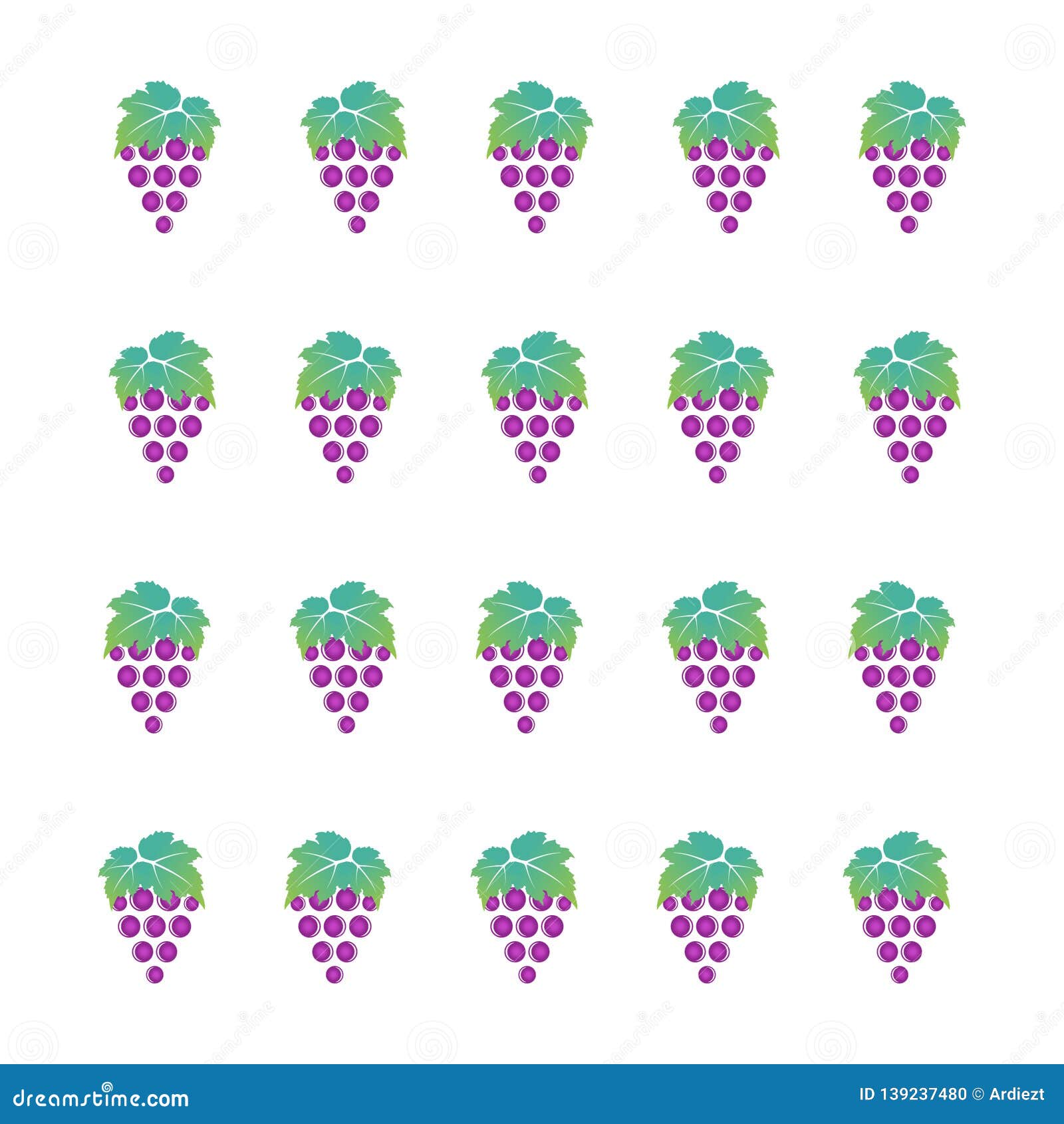 Grape Pattern for Textile Fabric or Wallpaper Background Stock Vector ...