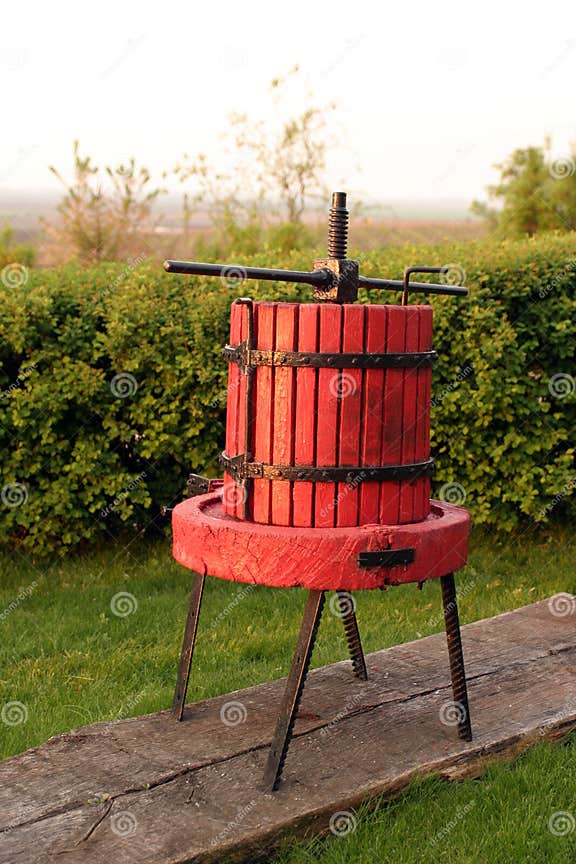 Grape press stock photo. Image of attract, iron, wood - 21657000
