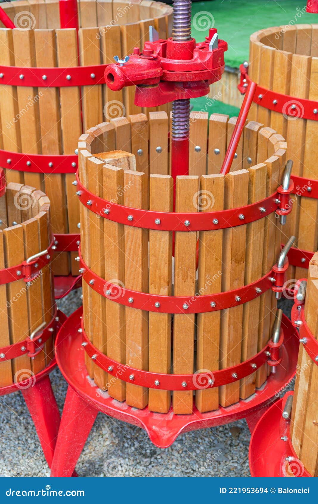 Grape Press stock photo. Image of produce, europe, production - 221953694