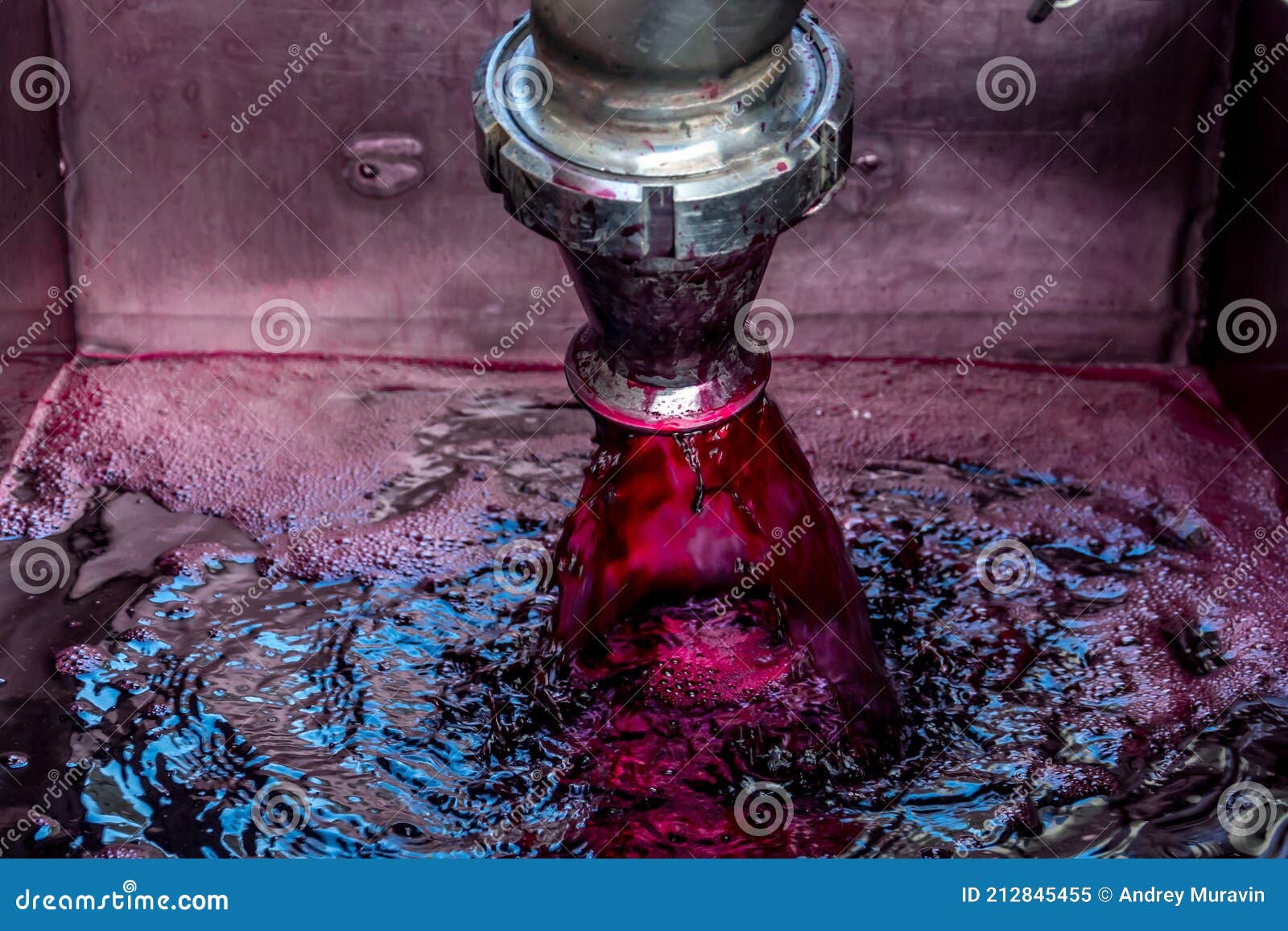 Grape processing stock image. Image of harvest, process - 212845455