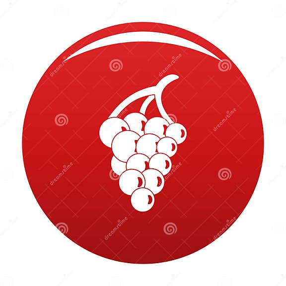 Grape for Restaurant Icon Vector Red Stock Vector - Illustration of ...