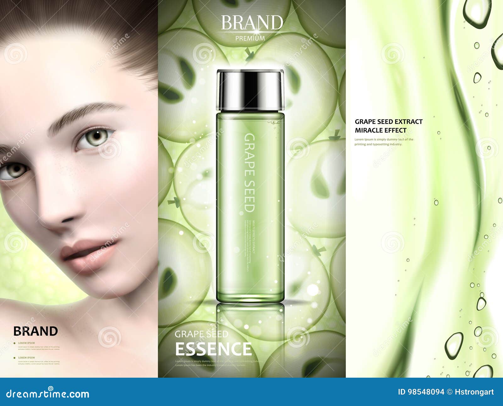 Grape seed ads design stock vector. Illustration of commercial - 98548094