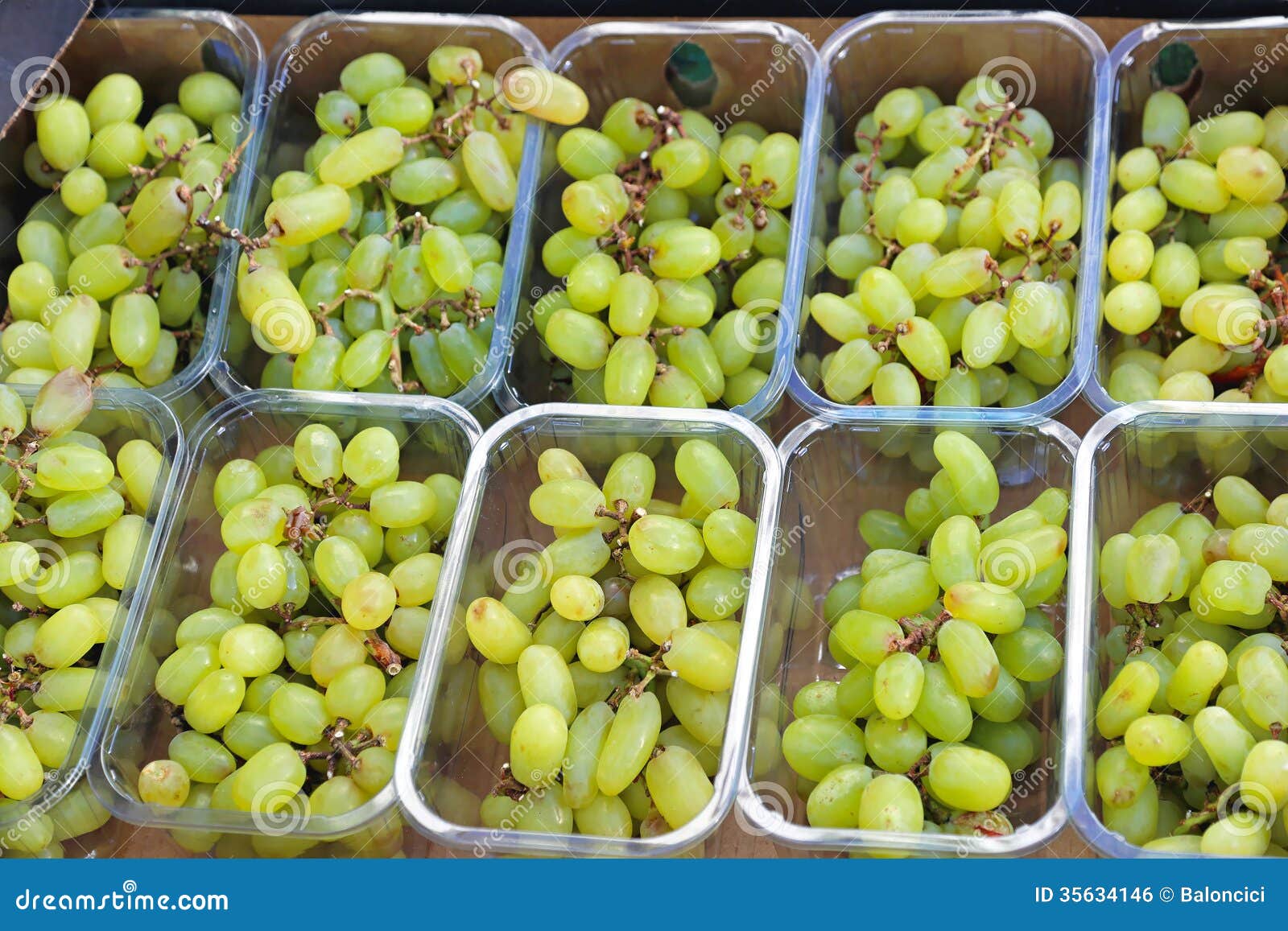 Grape stock photo. Image of green, trays, farmers, food - 35634146