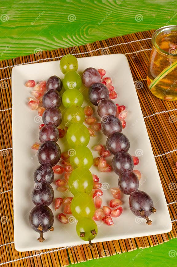 Grape snakes stock photo. Image of green, skewered, skewer - 36542384