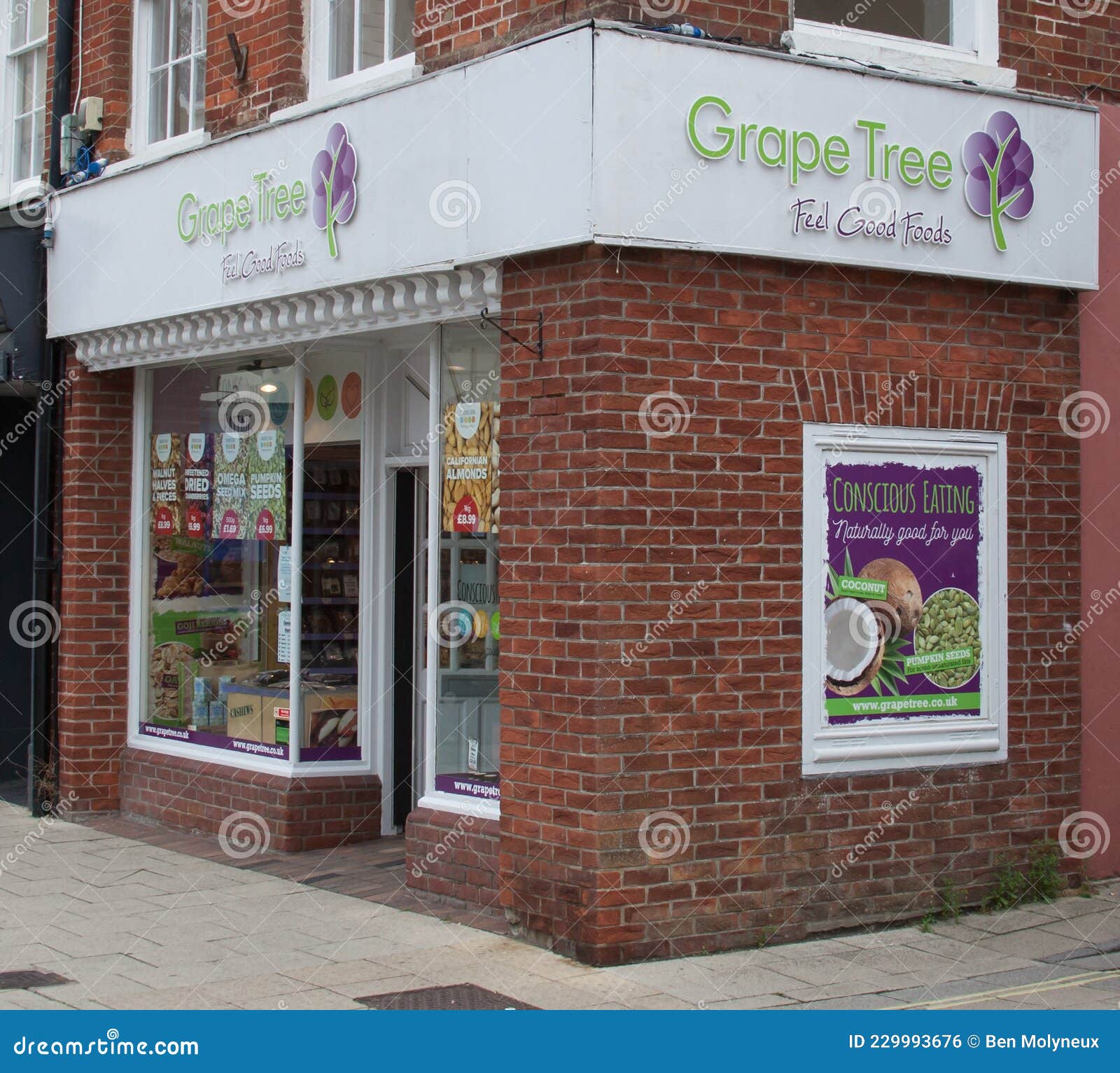 The Grape Tree Shop in Wimborne Minster, Dorset in the UK Editorial ...