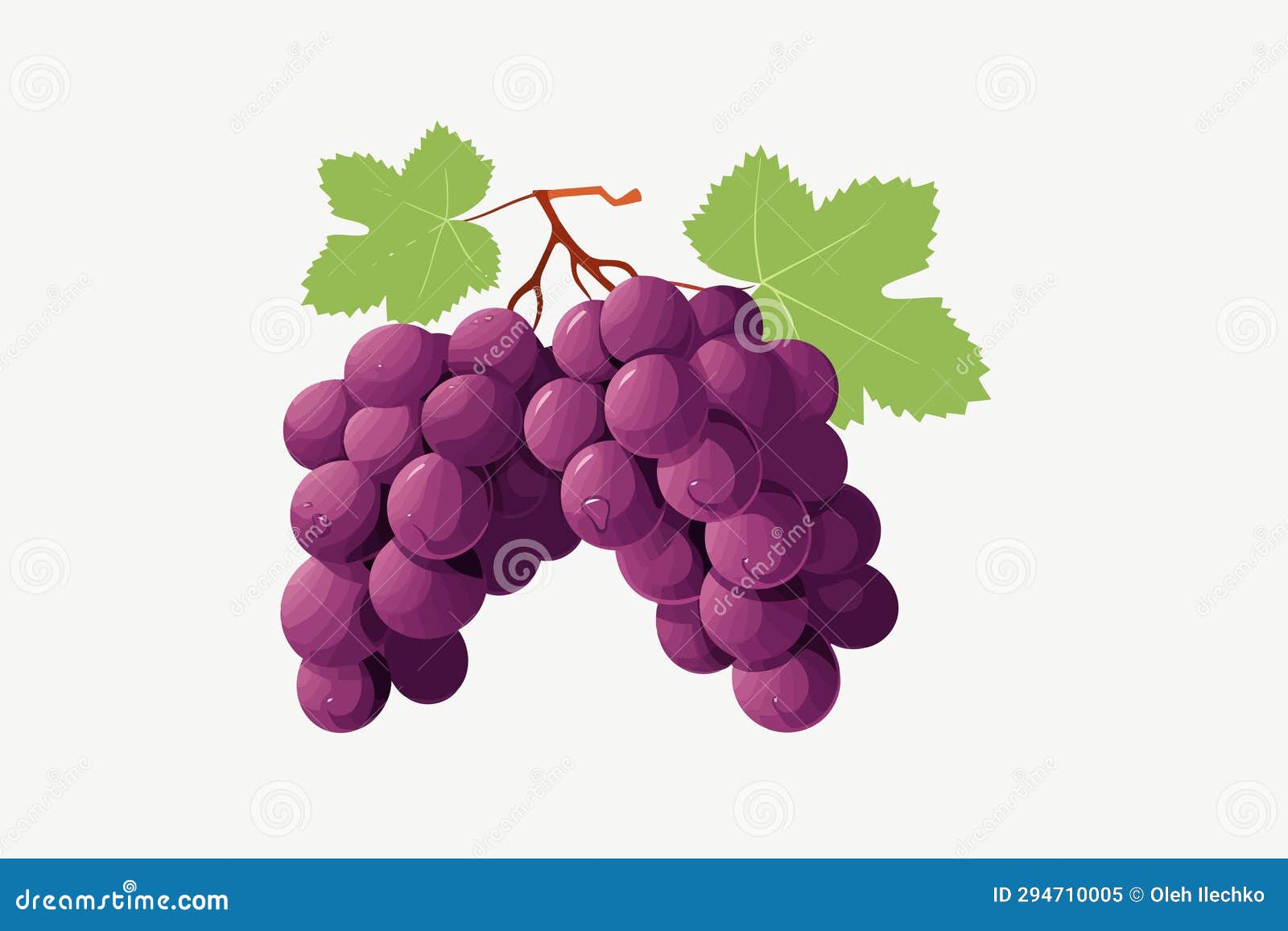 Grape Vector Flat Minimalistic Asset Isolated Vector Style Illustration ...