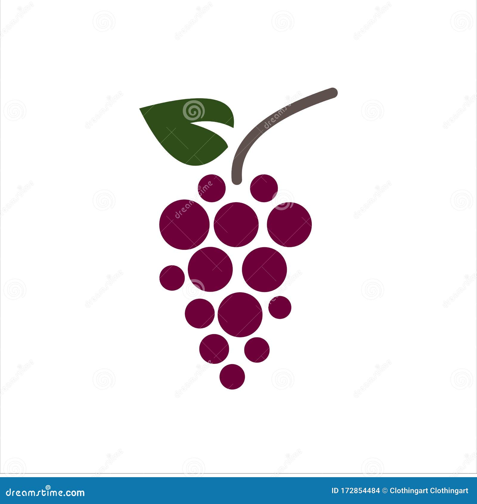Grape Vector Logo Graphic Modern Abstract Stock Vector - Illustration ...