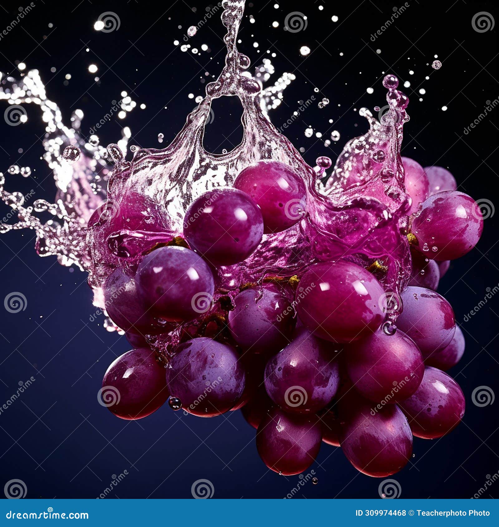 Grape Water Splashes Captured in an Abstract and Artistic Manner ...
