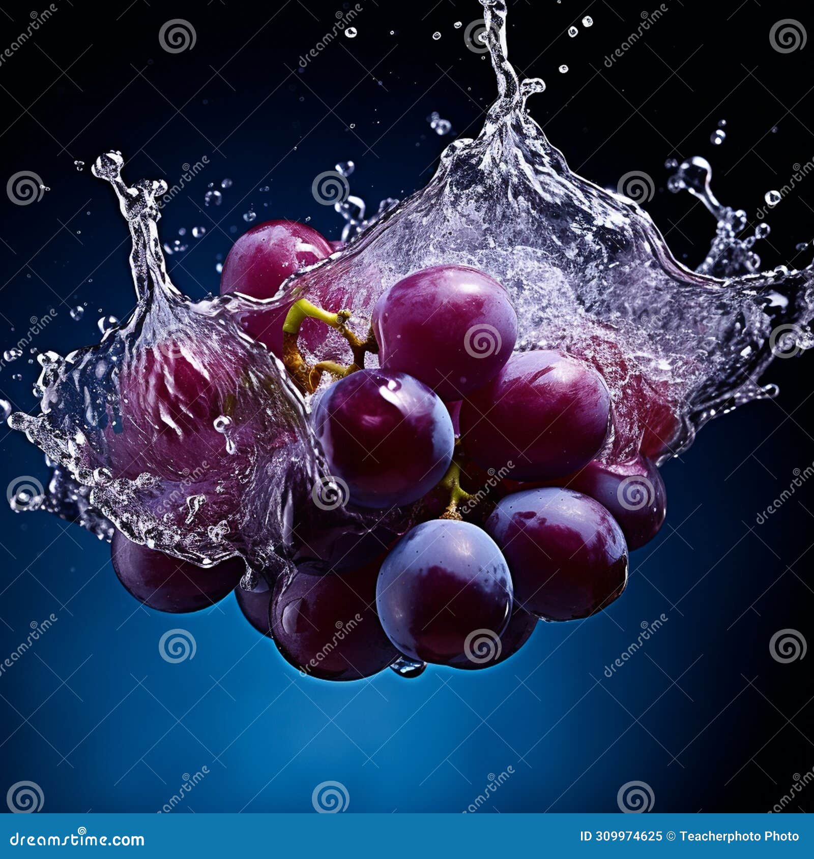 Grape Water Splashes Captured in an Abstract and Artistic Manner ...