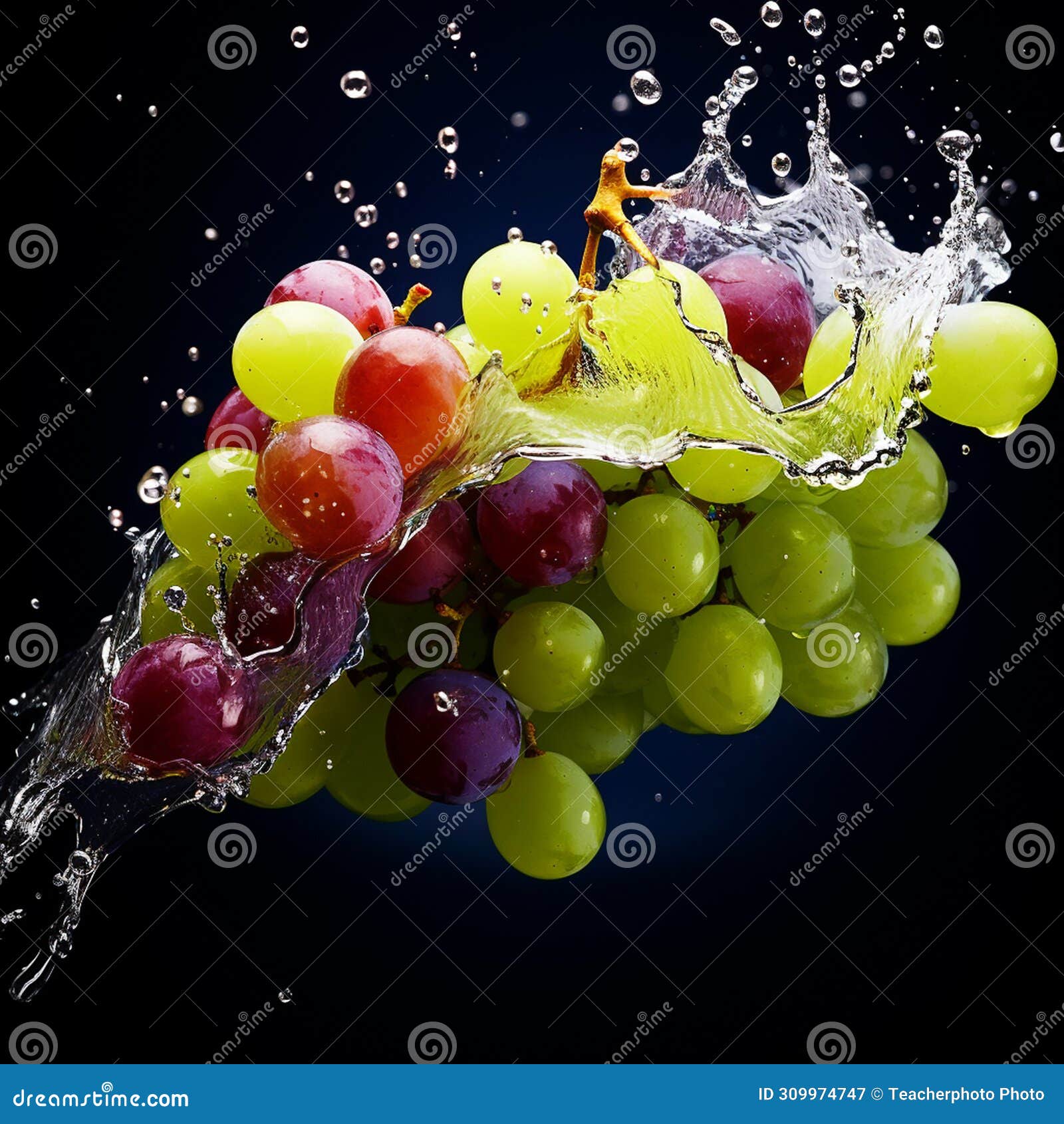 Grape Water Splashes Captured in an Abstract and Artistic Manner ...