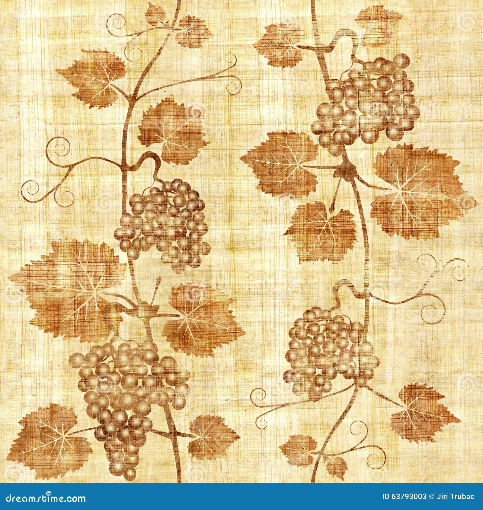 Grape Wine Background - Seamless Background - Papyrus Texture Stock ...