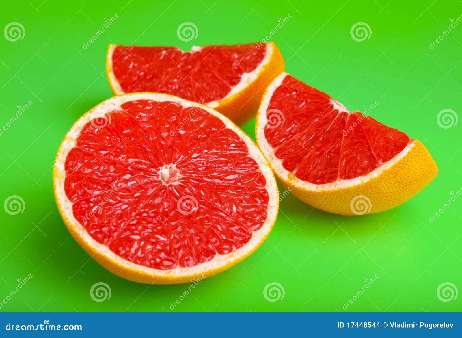 Grapefruit on bright green stock photo. Image of contrast - 17448544