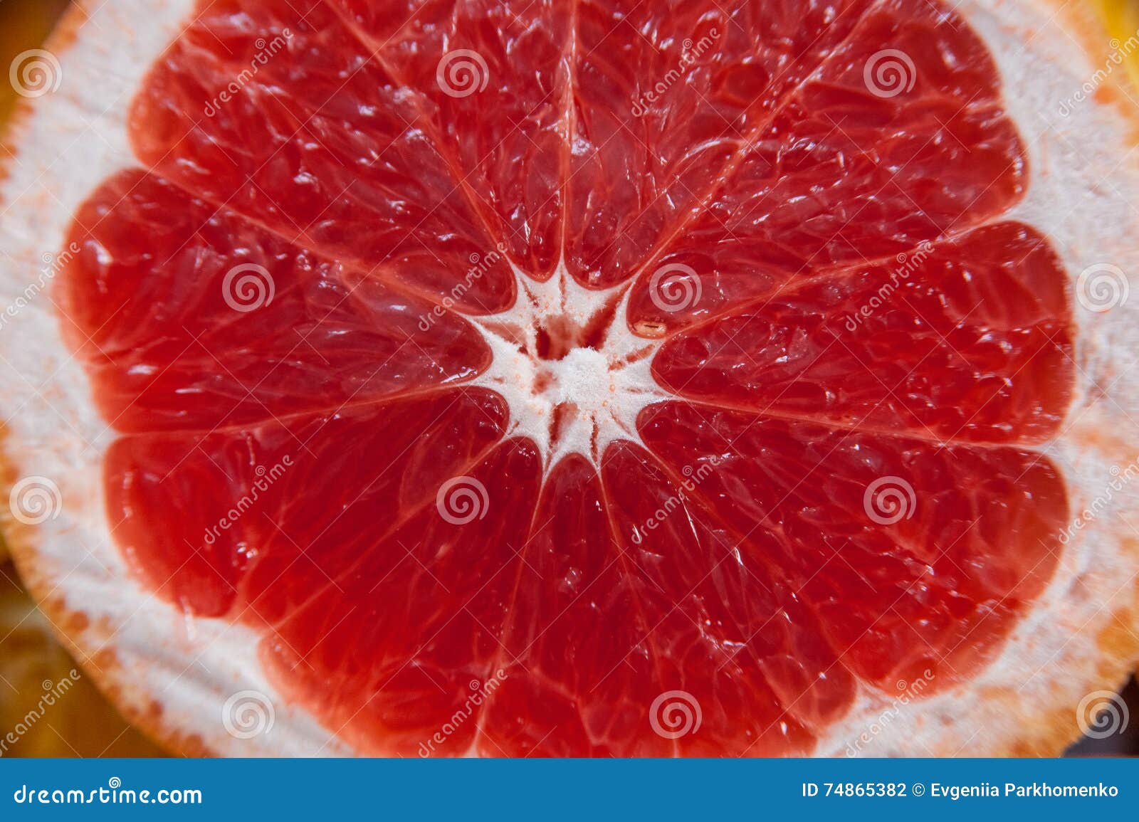 Grapefruit in the Cut. Texture Units of the Grapefruit Stock Photo ...