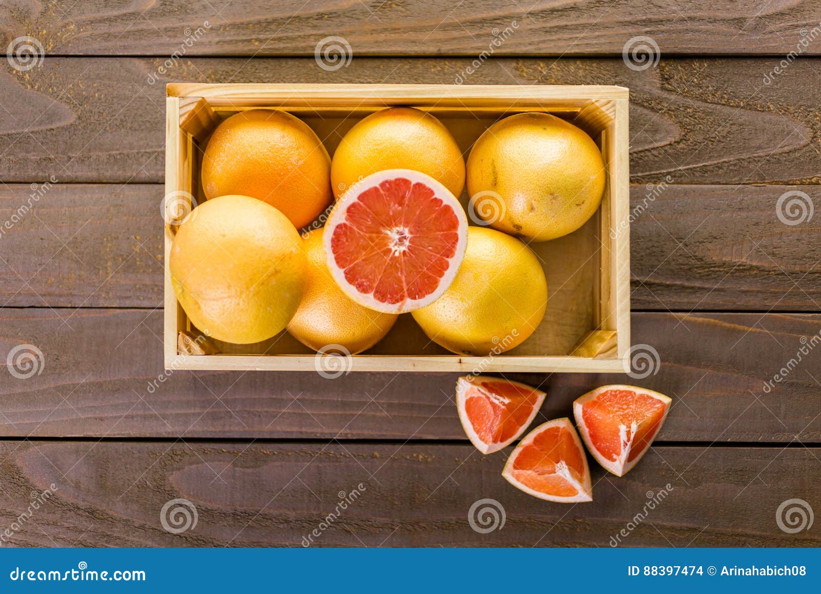 Grapefruit stock photo. Image of fresh, ripe, wooden - 88397474