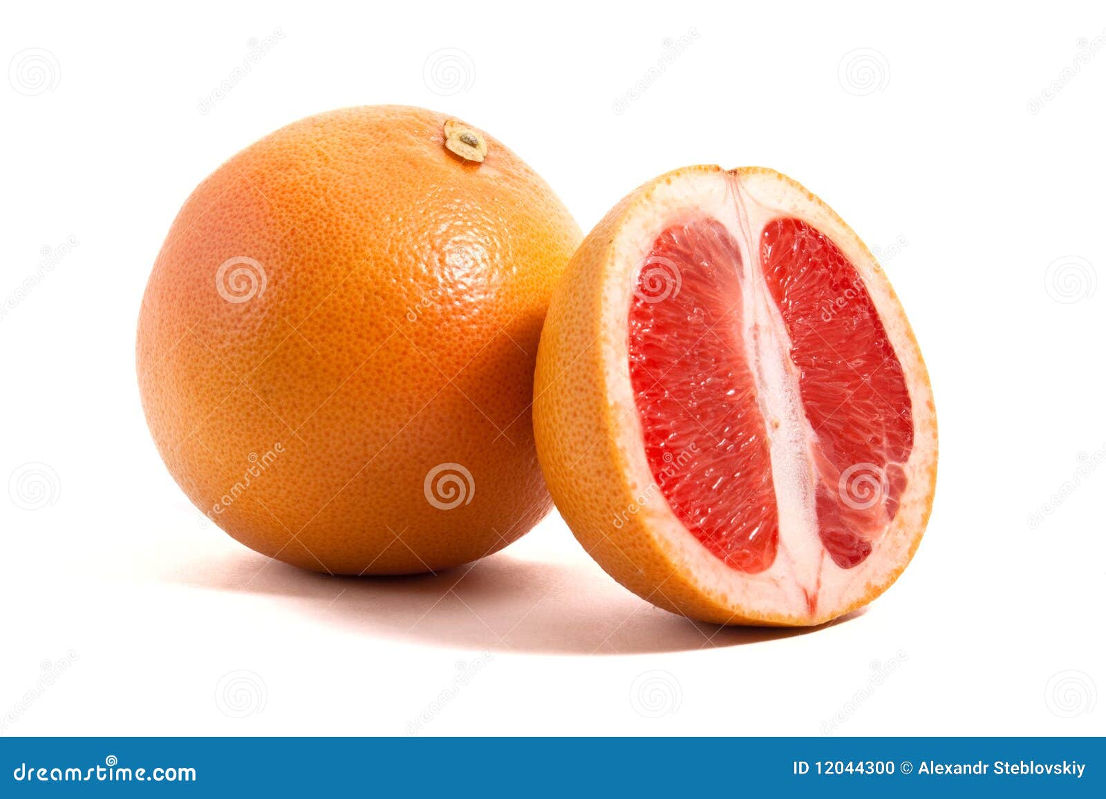 Grapefruit with half stock photo. Image of food, slice - 12044300