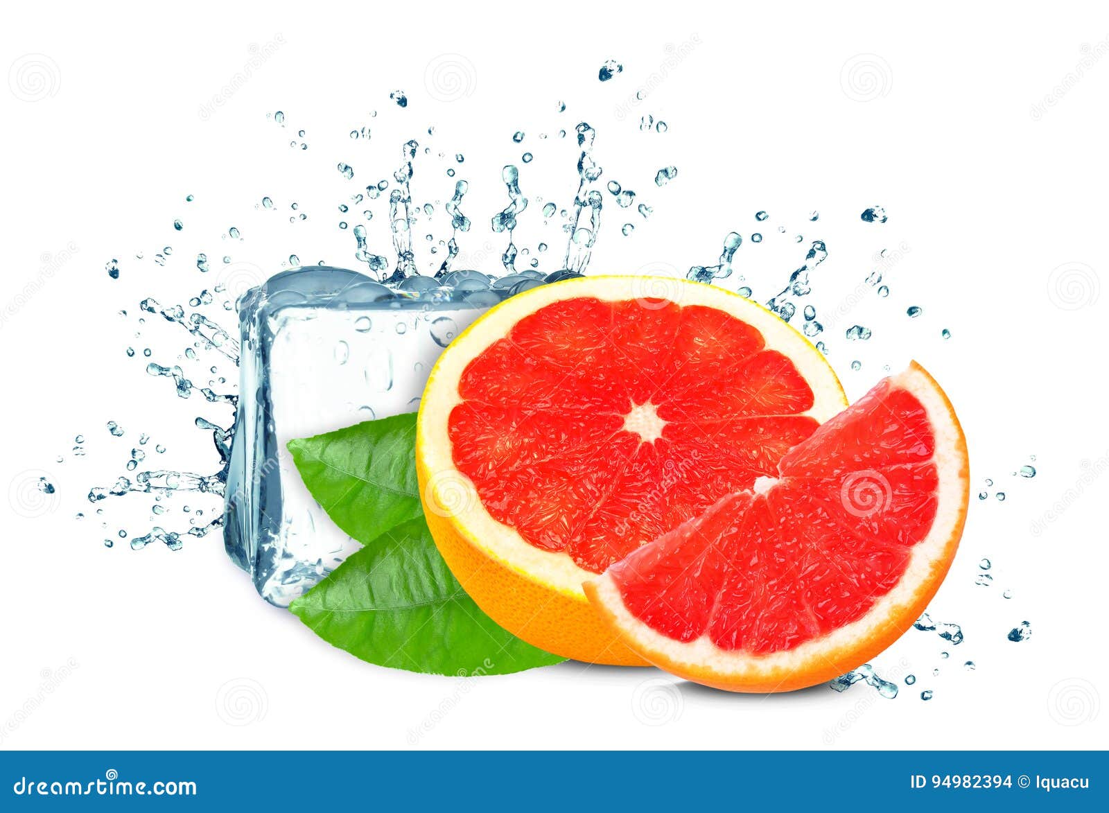 Grapefruit and ice stock photo. Image of food, beauty - 94982394