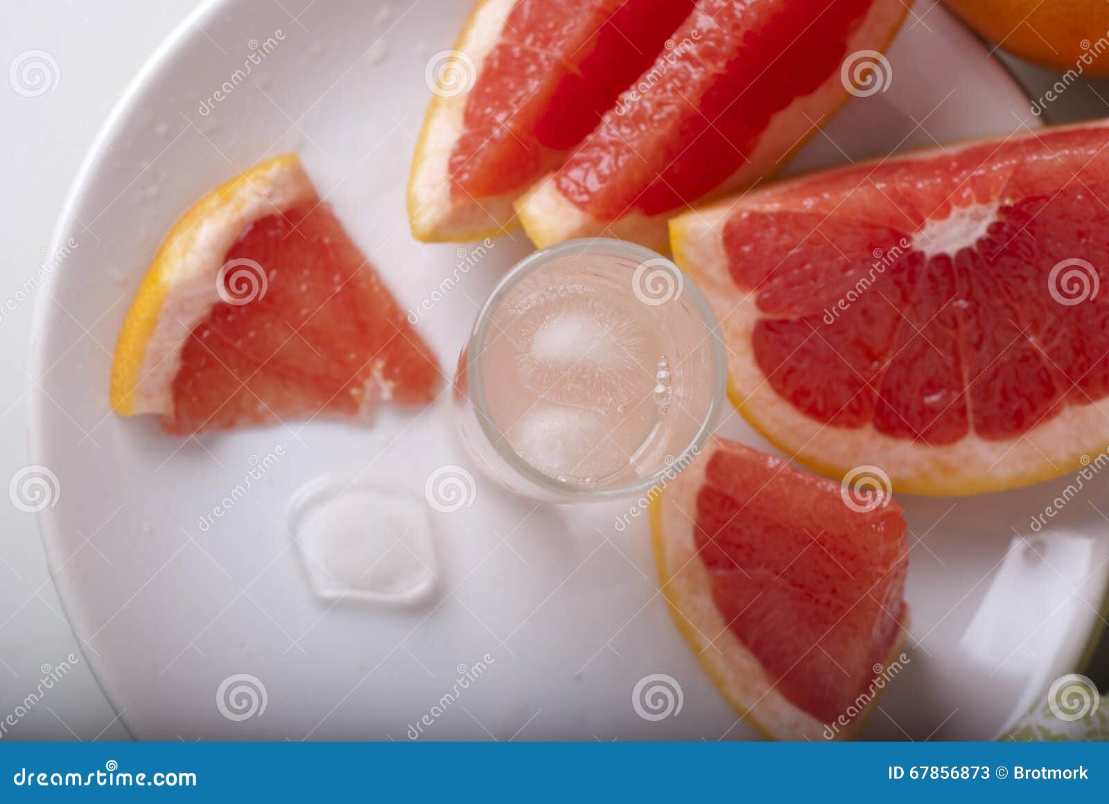 Grapefruit stock image. Image of pink, plate, ripe, food - 67856873