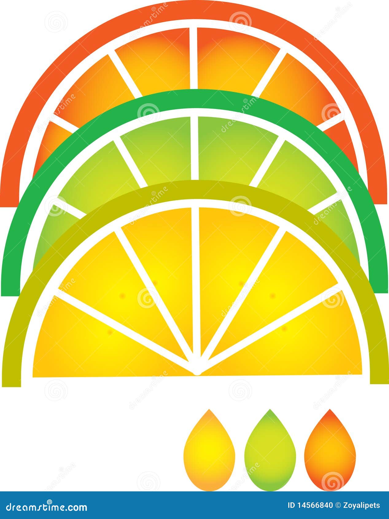 Lemon Lime Orange Frame Background Cartoon Vector | CartoonDealer.com ...