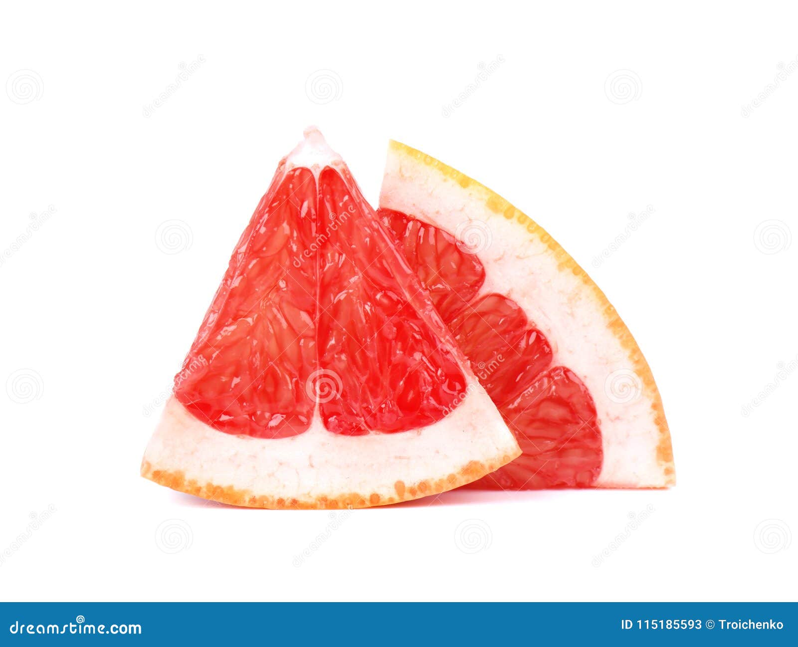 Grapefruit Piece Isolated on White Background. Fresh Fruit. with ...