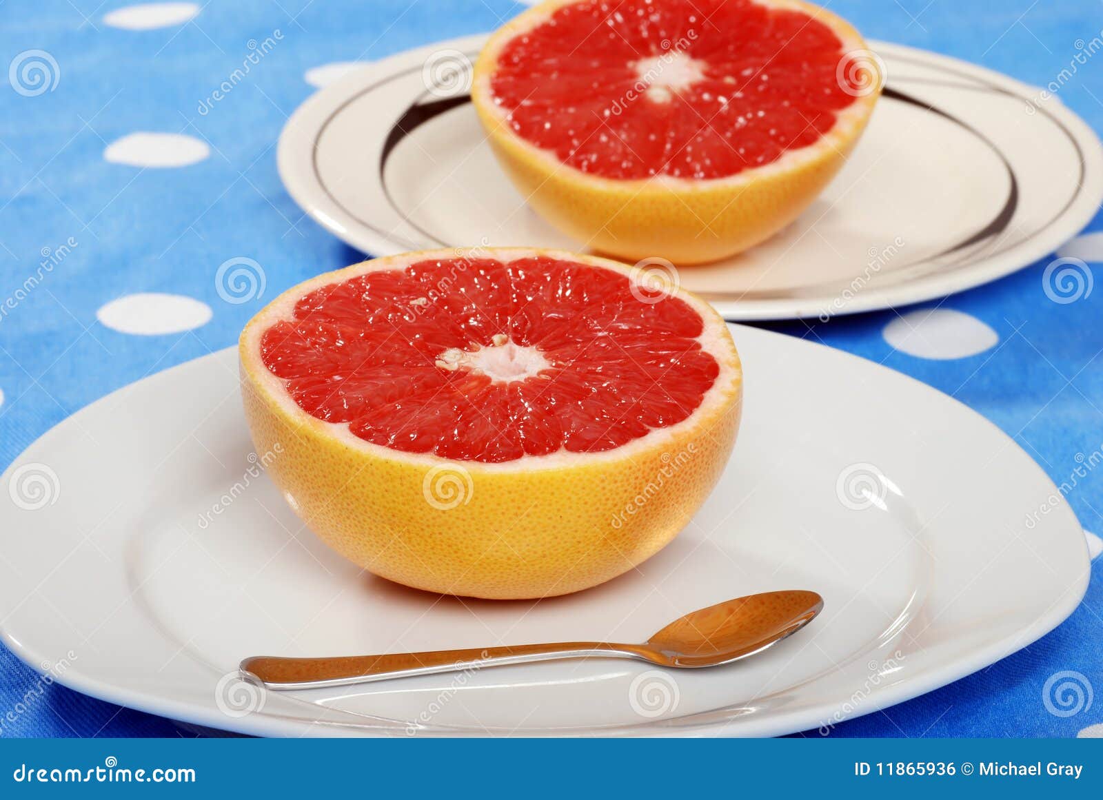 Grapefruit on a plate stock photo. Image of brightly - 11865936